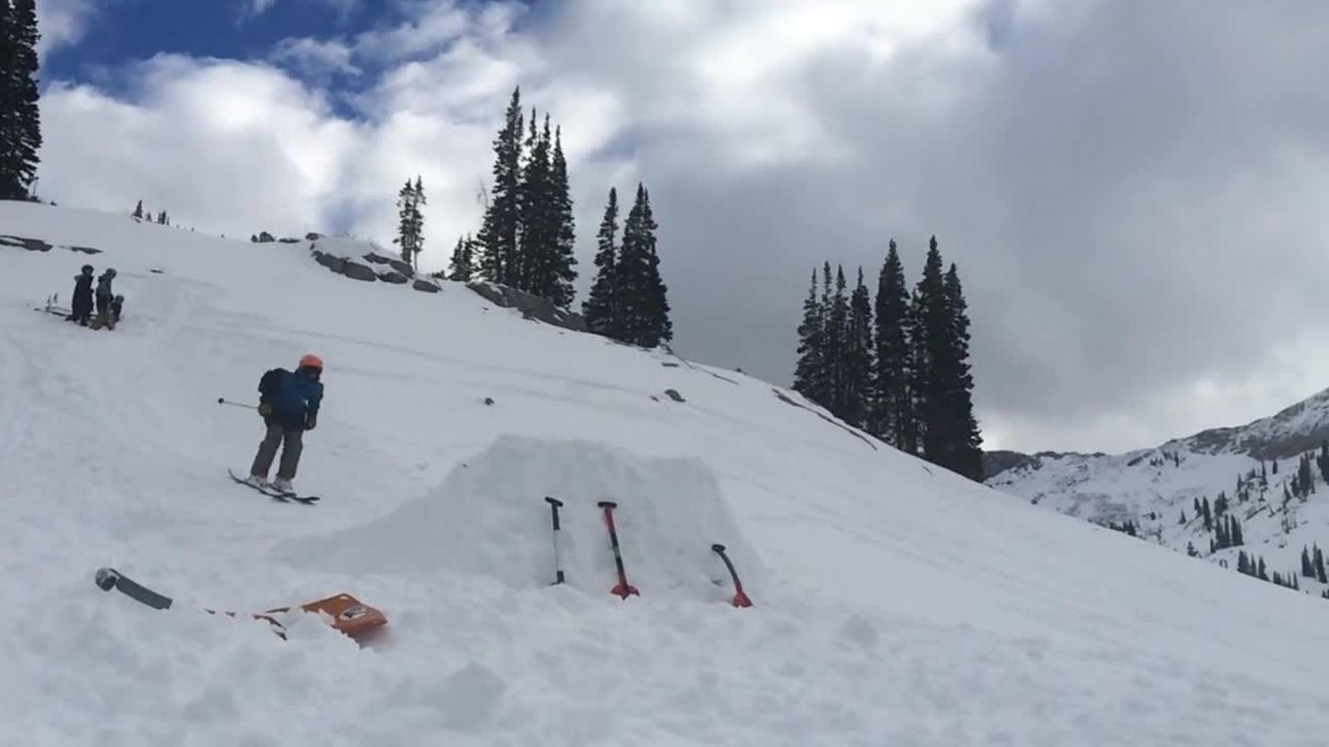 Skiing Small Ramp Jump Fail into Faceplant | Jukin Media Inc