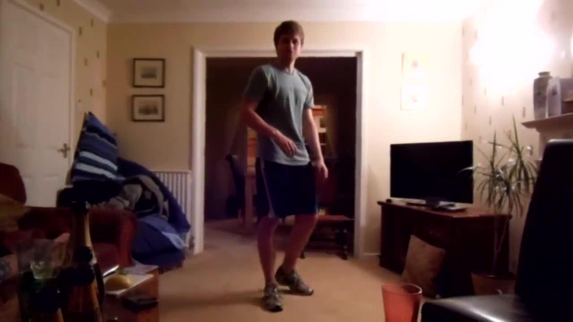 Backflip in Living Room Turns into Faceplant | Jukin Licensing