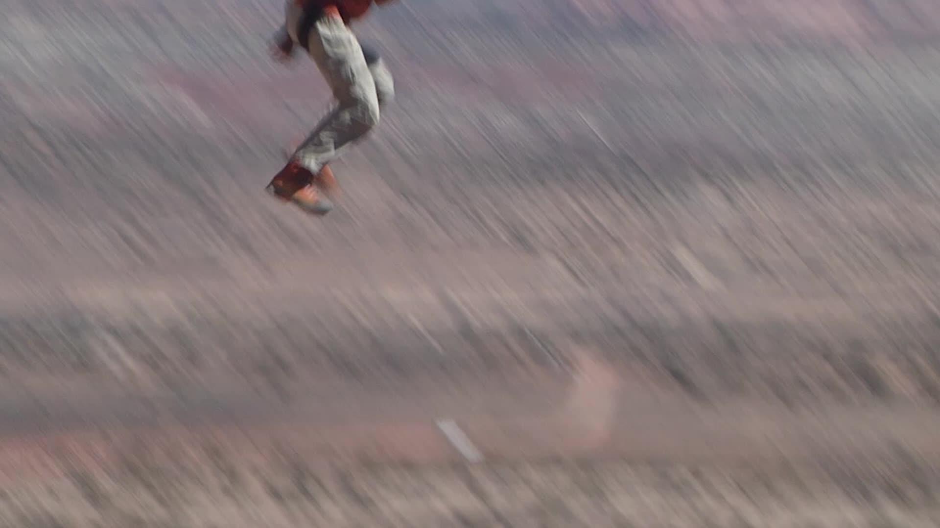 Reverse POV BASE Jump from Cliff | Jukin Media Inc