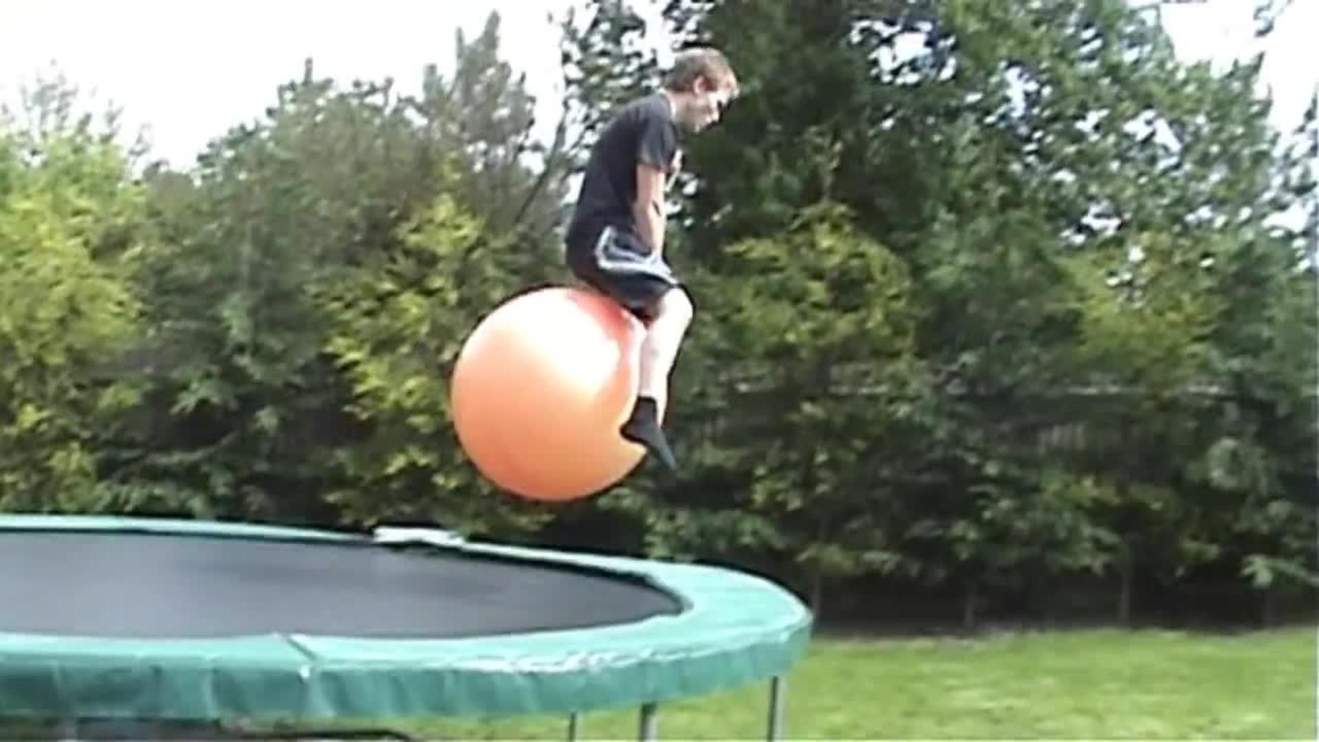 Jumping on Exercise Ball Prank | Jukin Media Inc