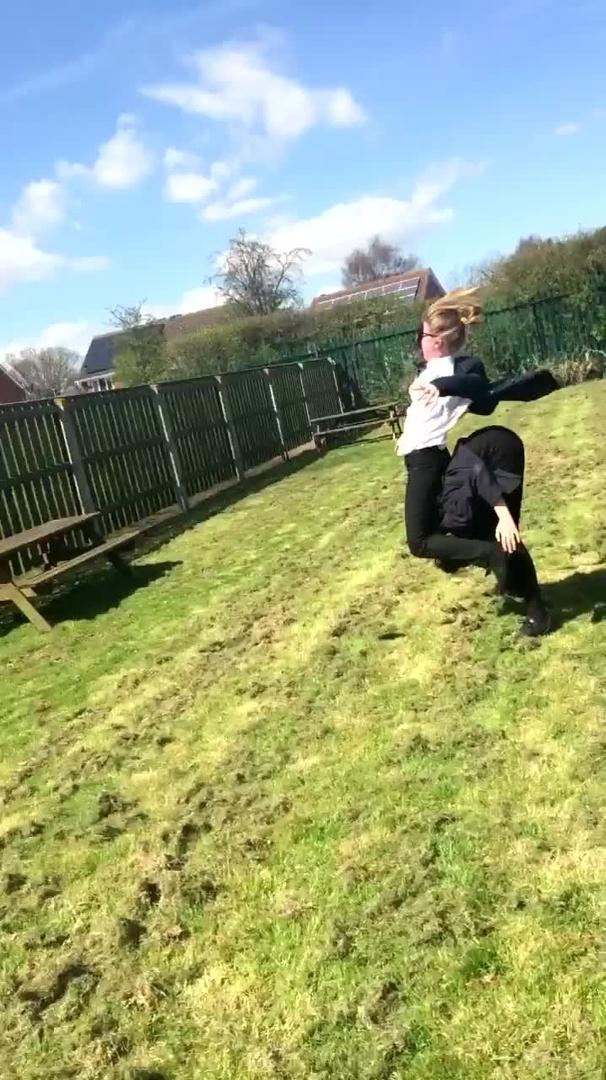 Girl Falls Face-First into Mud | Jukin Media Inc