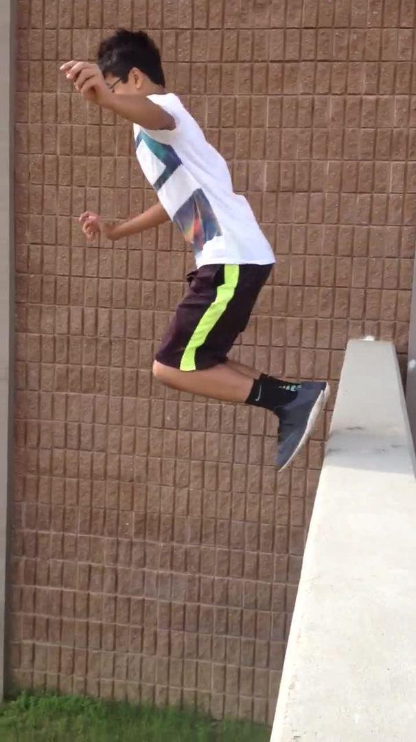 Guy Accidentally Jumps off Ledge | Jukin Media Inc