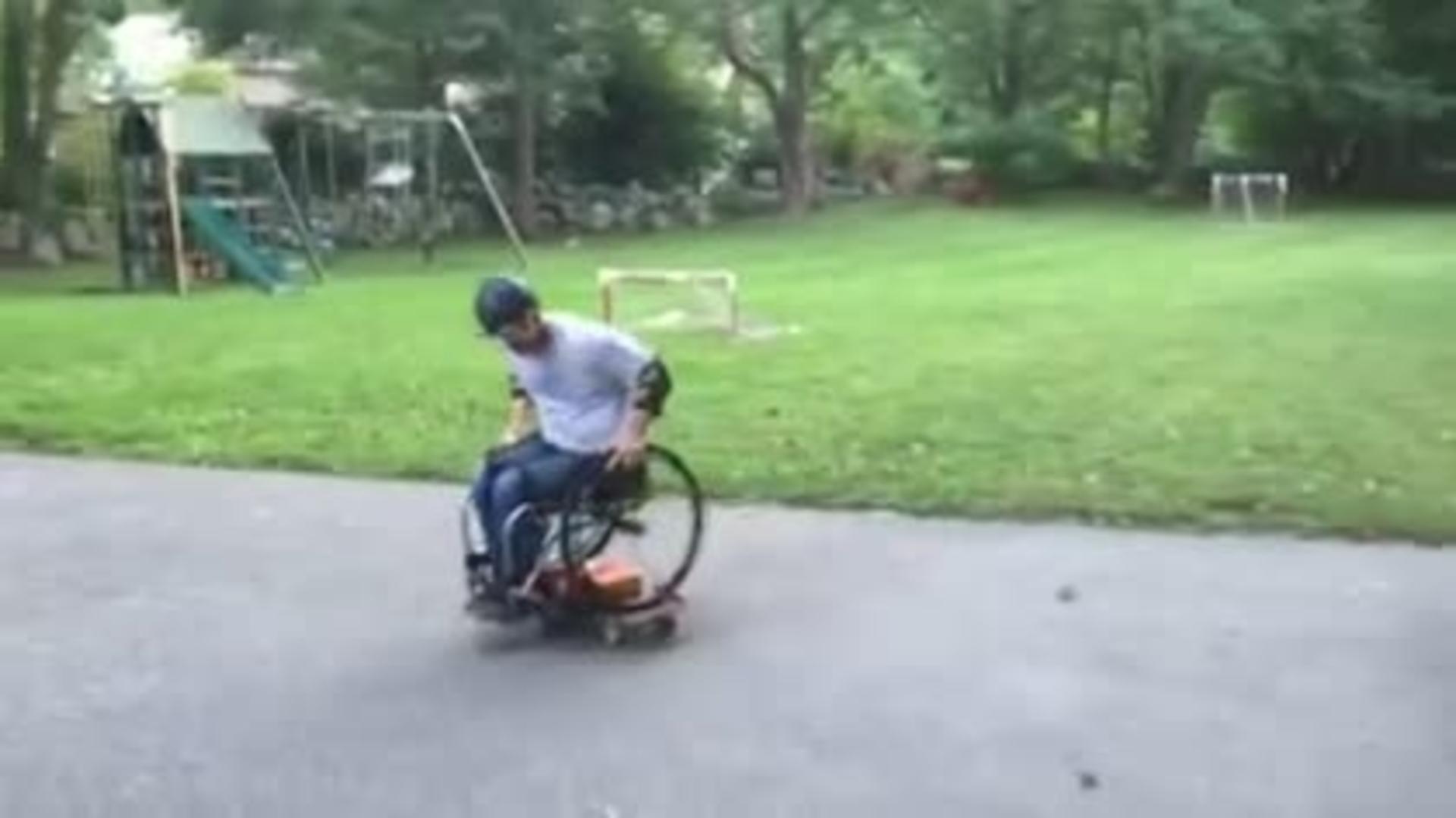 Paraplegic Rides a Skateboard | Jukin Media Inc