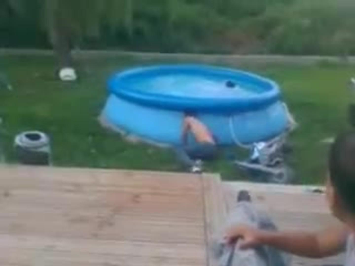 Drunk Falls Into Pool | Jukin Media Inc