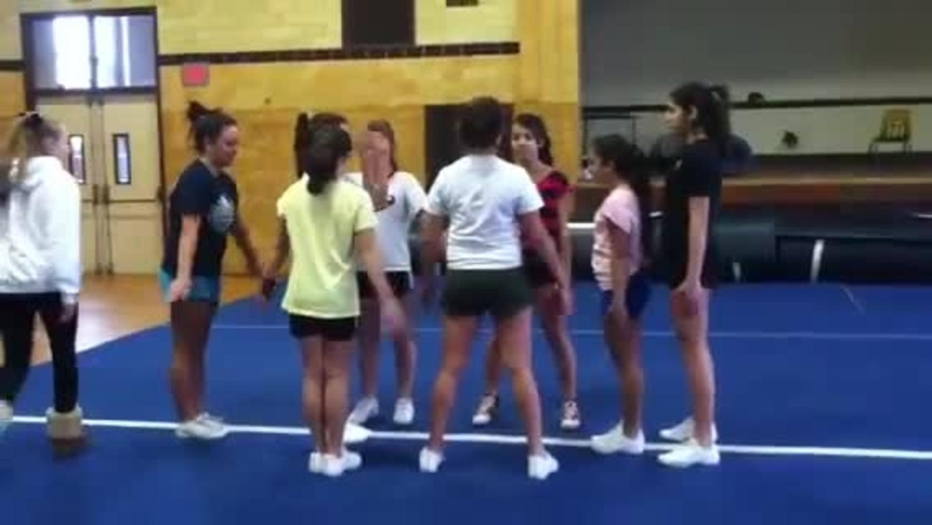 Cheerleading Lift Stunt Drop Fail | Jukin Media Inc