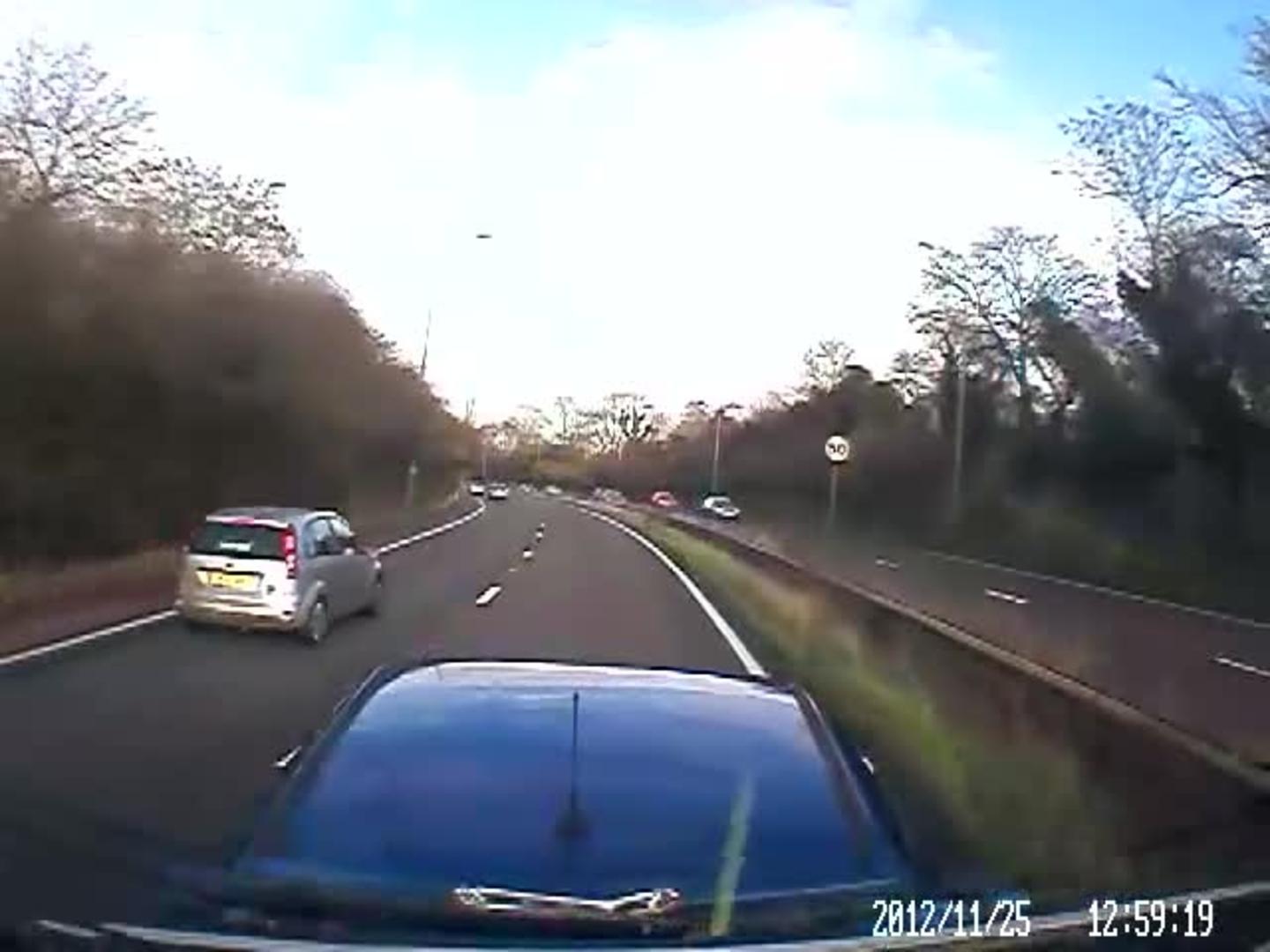 Driver Rear Ends Car Stopped in Middle of Road | Jukin Media Inc