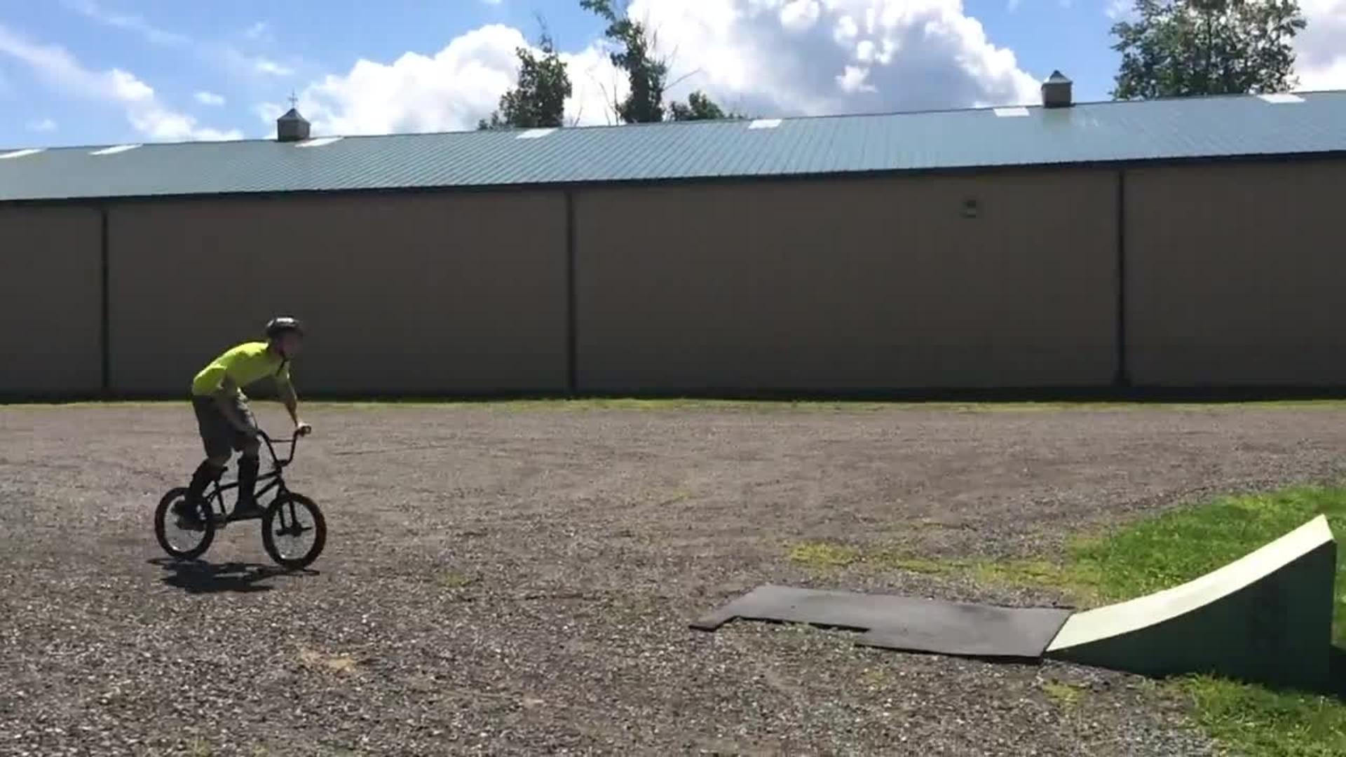 BMXer Faceplants after Mini Ramp Backflip Attempt | Jukin Licensing