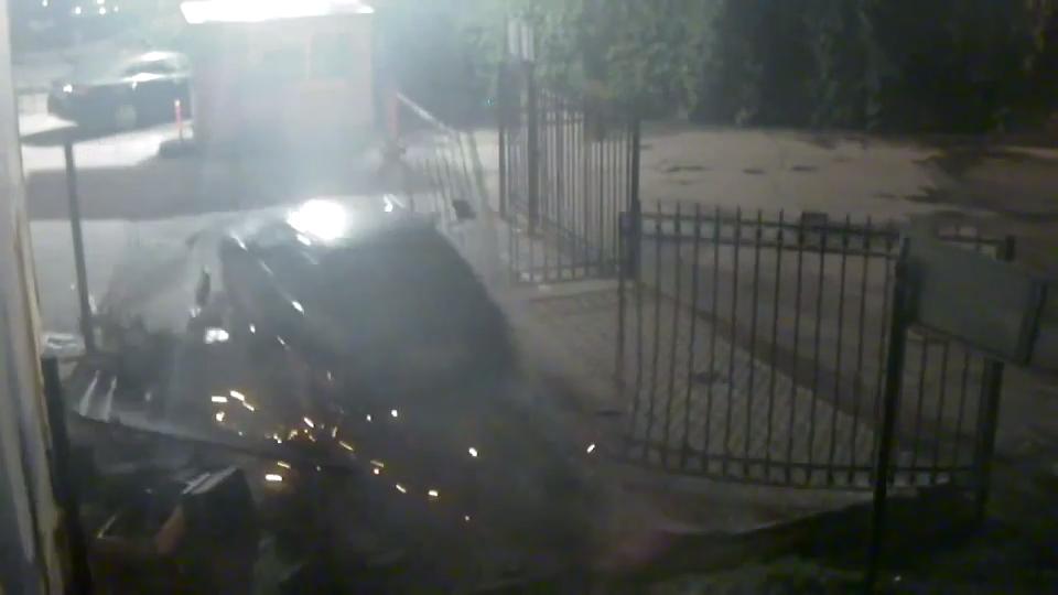 Car Rolls through Parking Gate | Jukin Media Inc