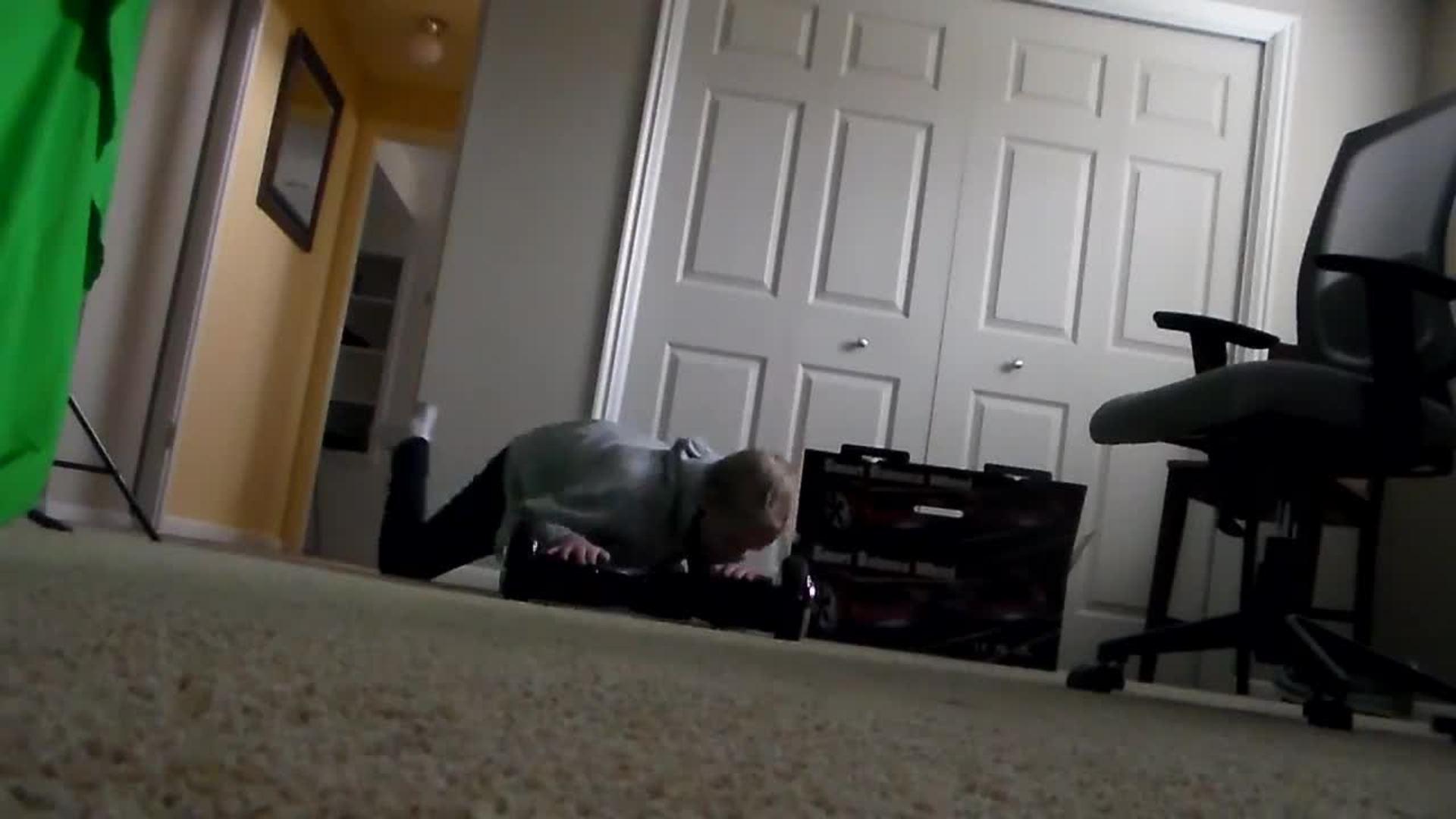 Kid Accidentally Hits Self With Nunchuck | Jukin Media Inc