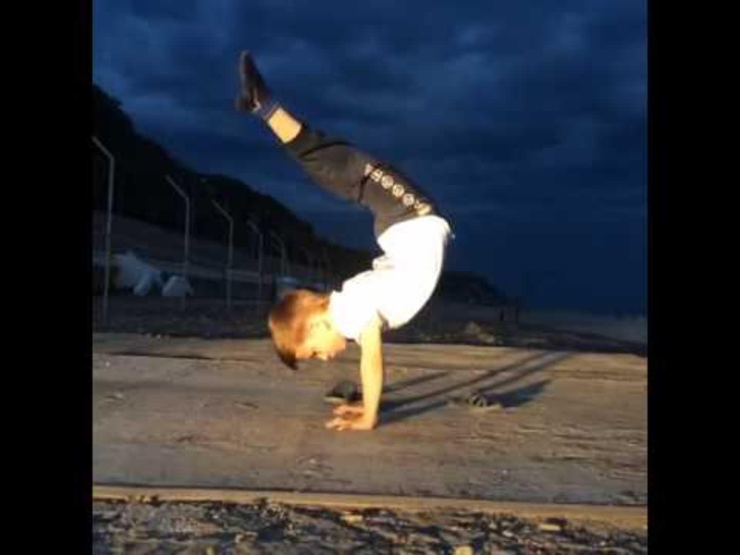 Little Boy Does Handstand on Stilt | Jukin Media Inc