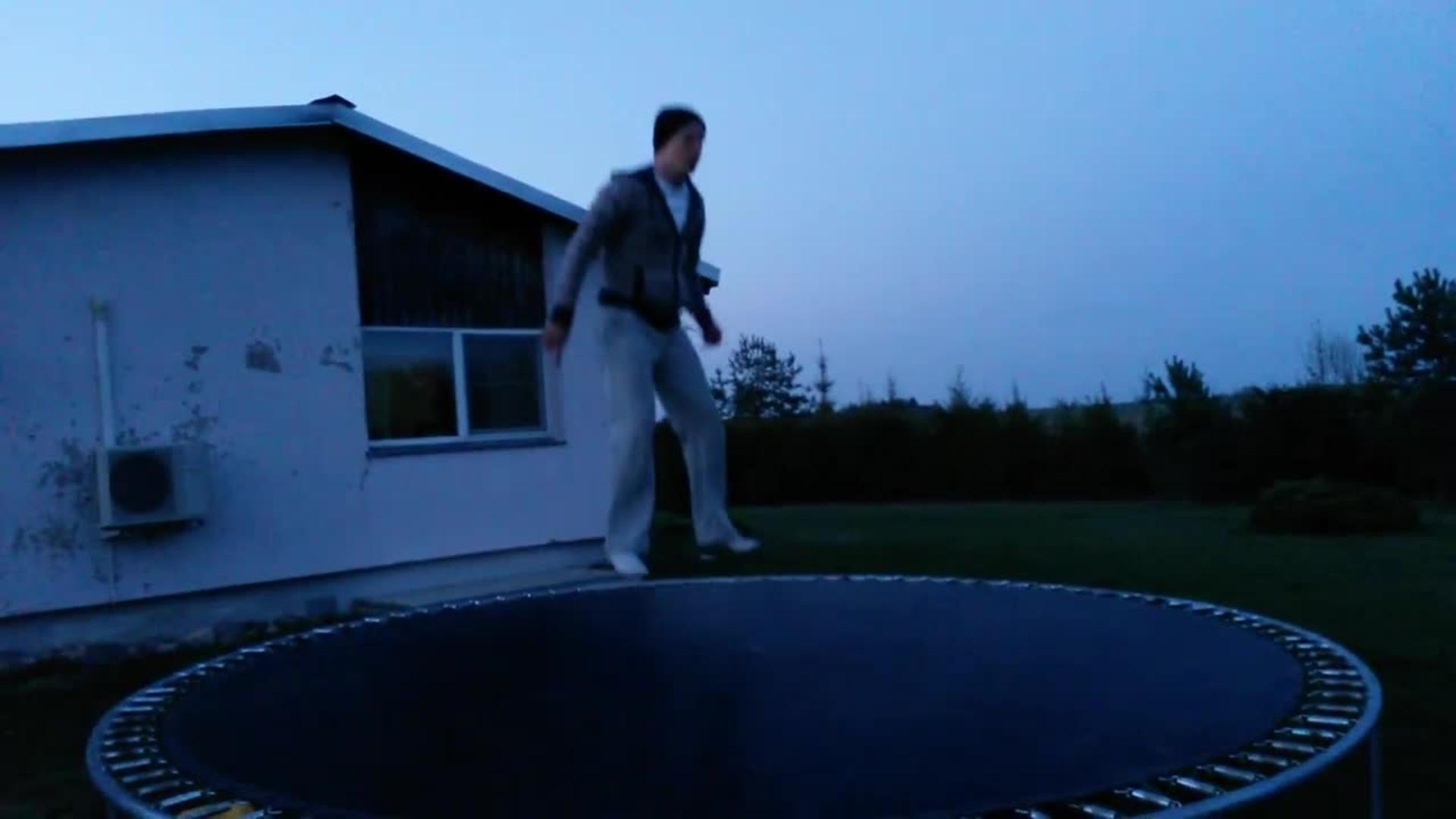 Trampoline Backflip Falls Off Back | Jukin Licensing