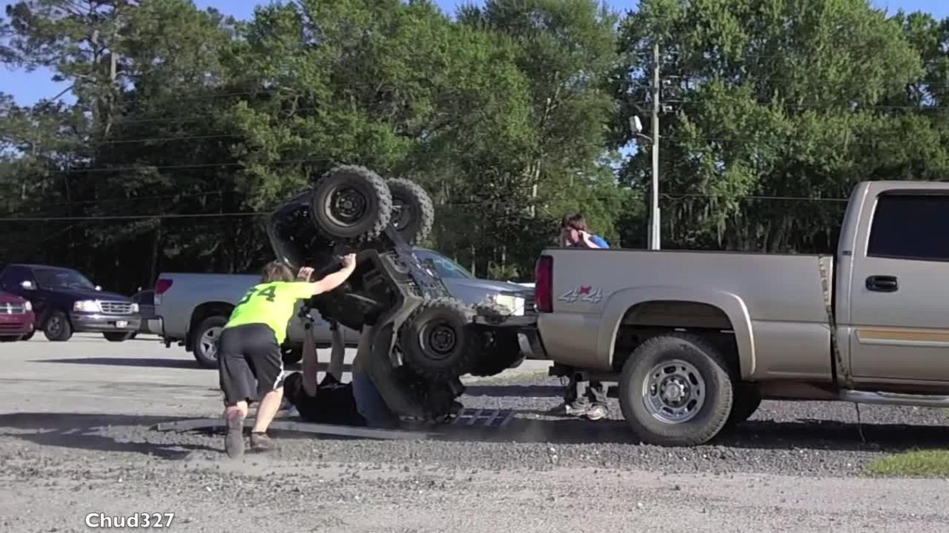 ATV Flips Over after Loading Ramp Breaks | Jukin Licensing