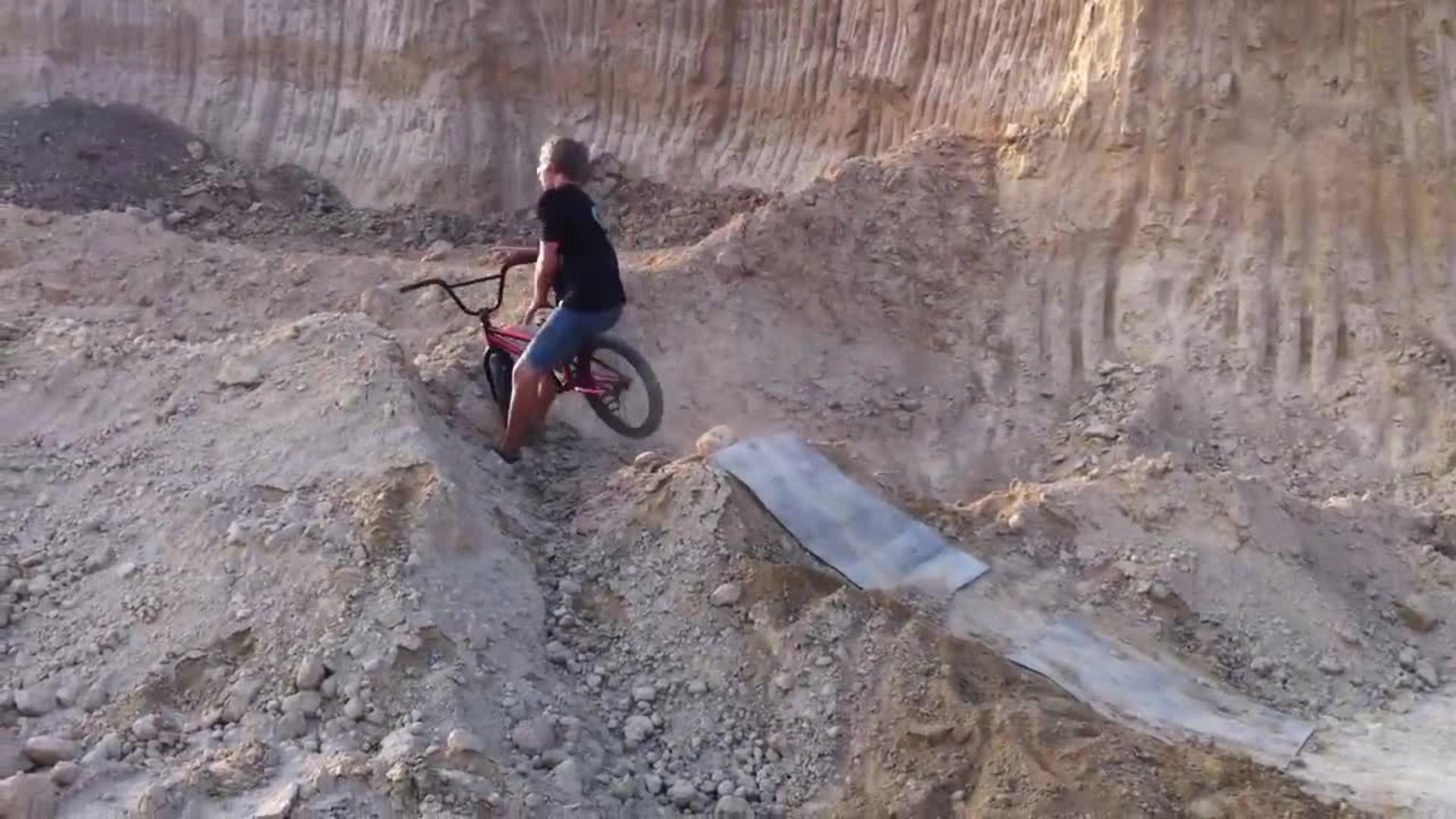 BMX Dirt Ramp Jump into Nutshot | Jukin Licensing