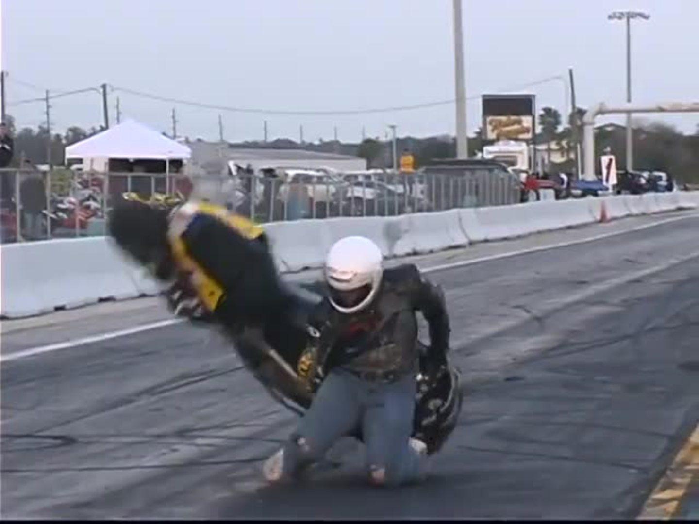 Motorcyclist Falls Off Handlebars | Jukin Licensing