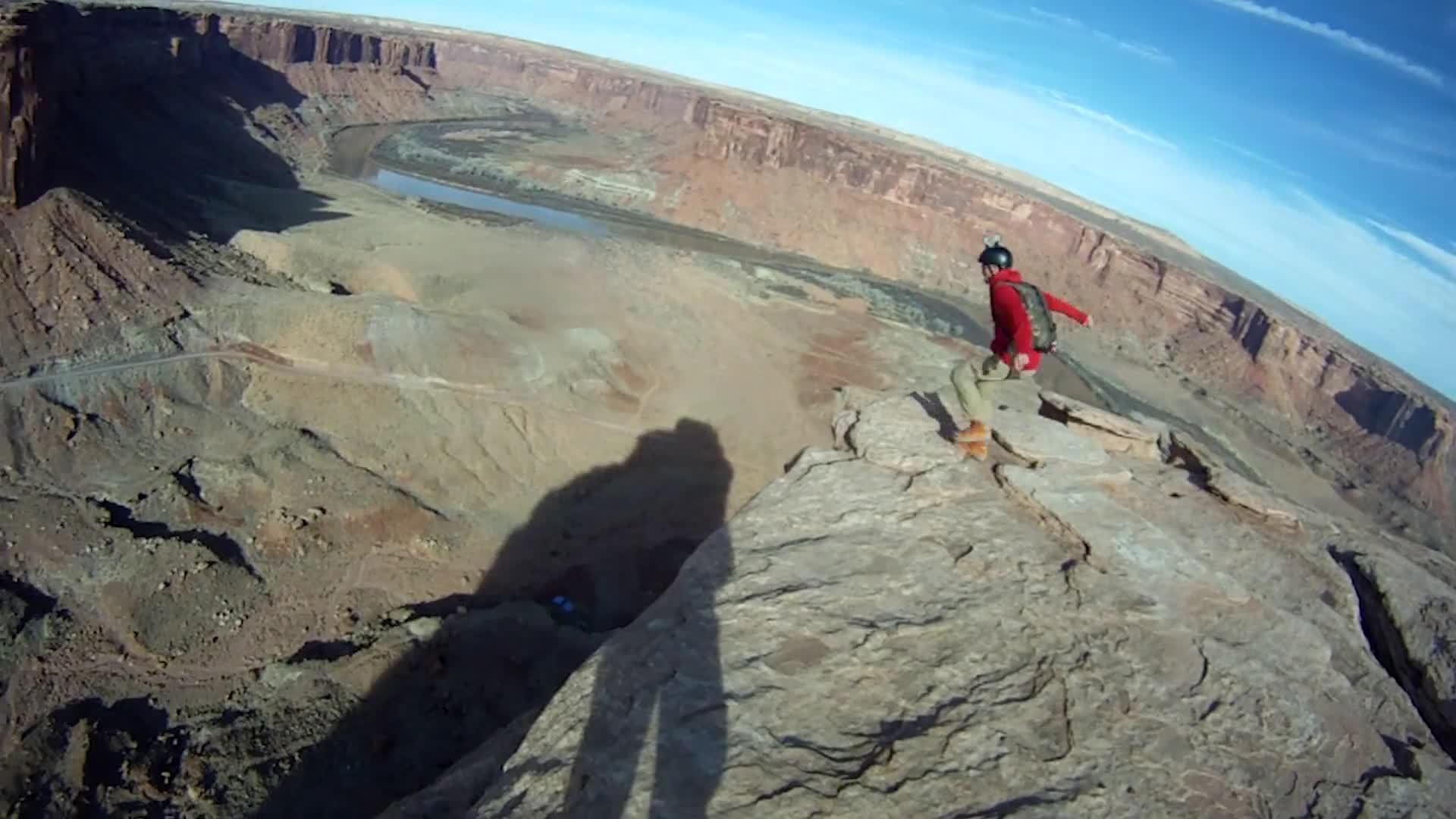 Running BASE Jump In Canyon | Jukin Licensing