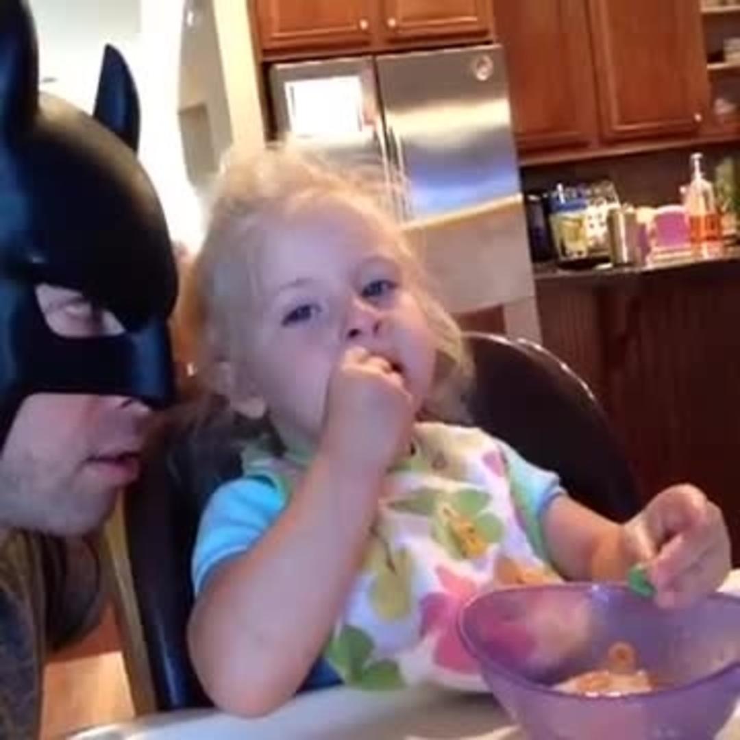 BatDad Tells Daughter to Use a Spoon | Jukin Licensing