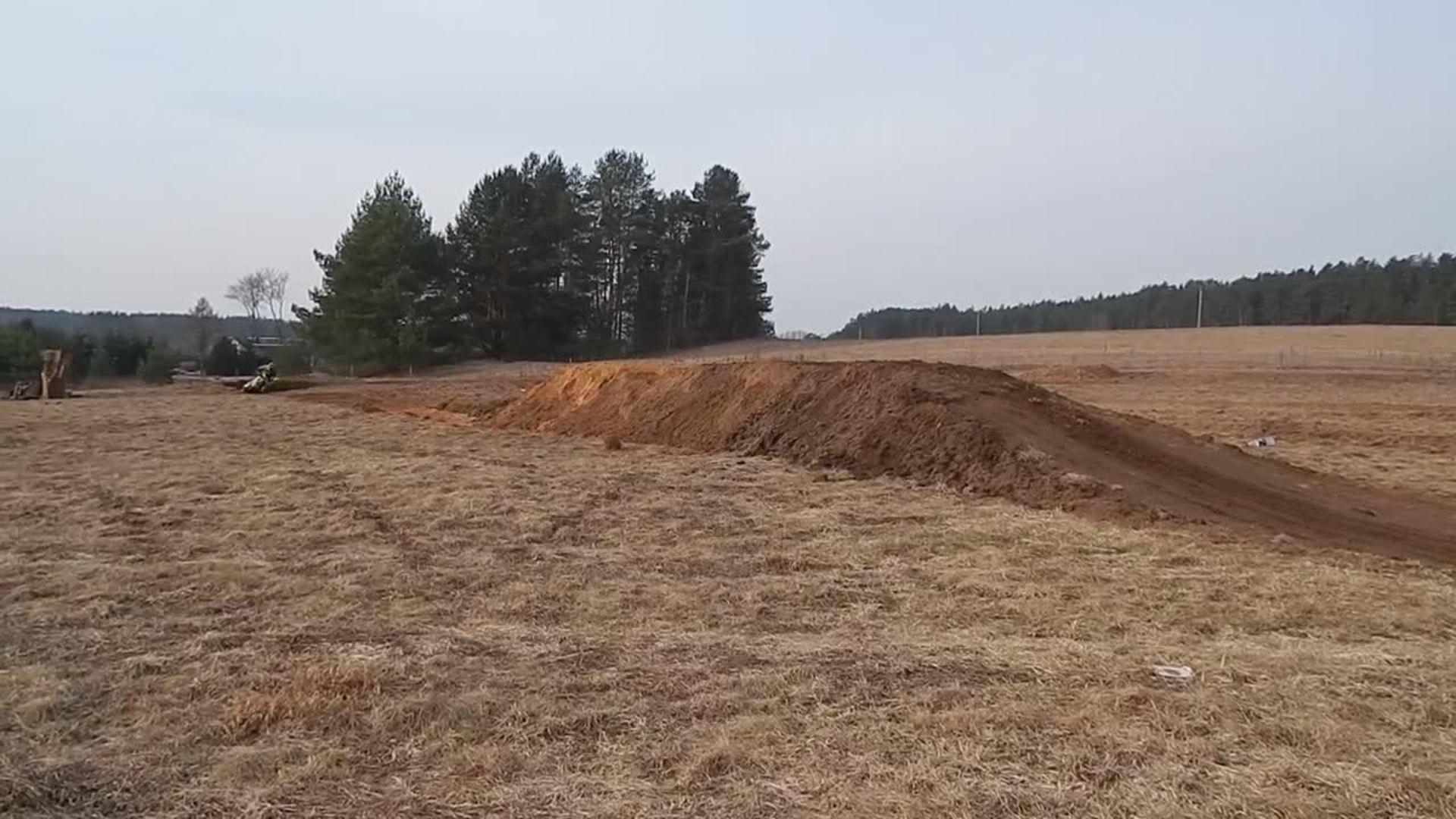 Motorcycle Front Flip Over Handlebars on Dirt Ramp | Jukin Licensing