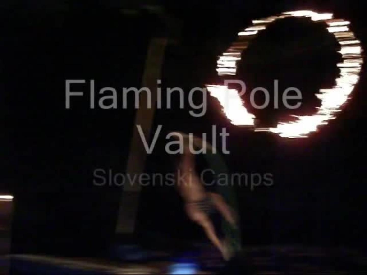 Pole Vault through Flaming Hoop | Jukin Licensing