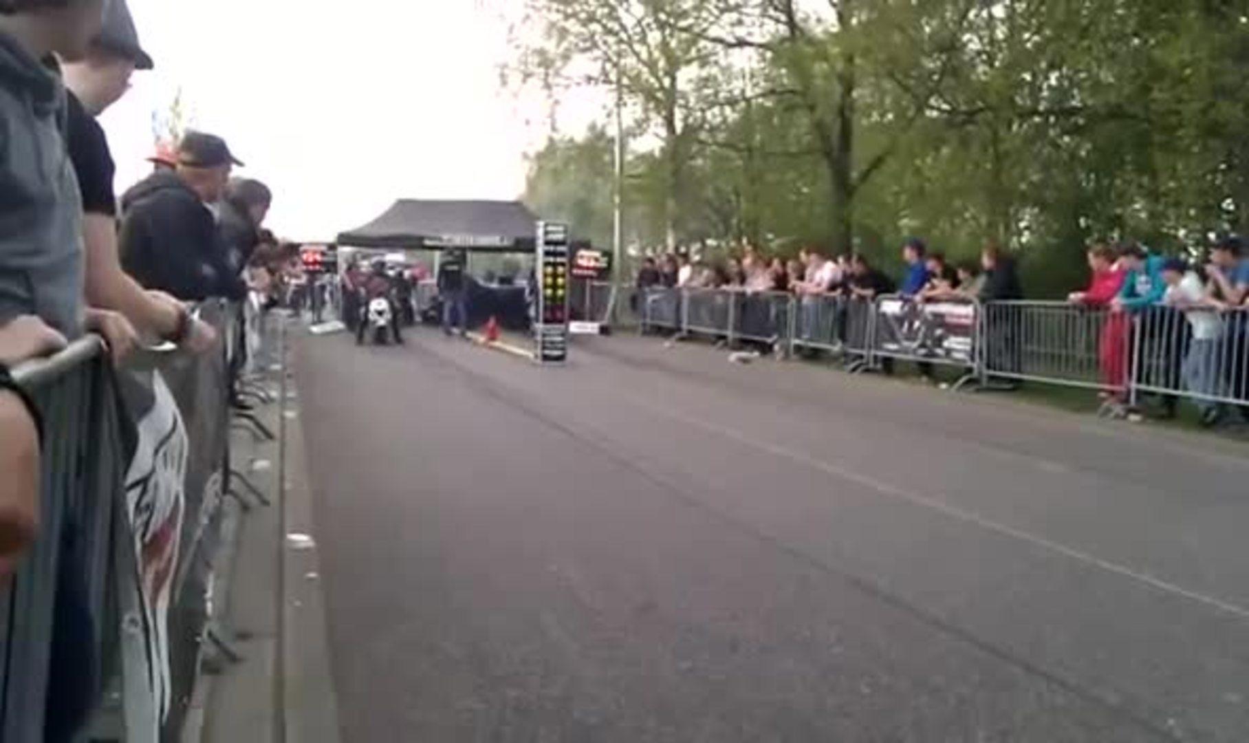 Motorcycle Rider Crashes during Sprint Race | Jukin Licensing