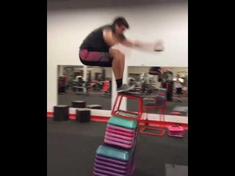 Guy Gets Wind Knocked out of Him after Jumping on Boxes | Jukin Licensing