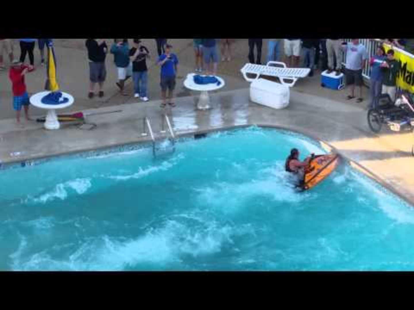Guy Performs Jetski Tricks in a Pool | Jukin Licensing
