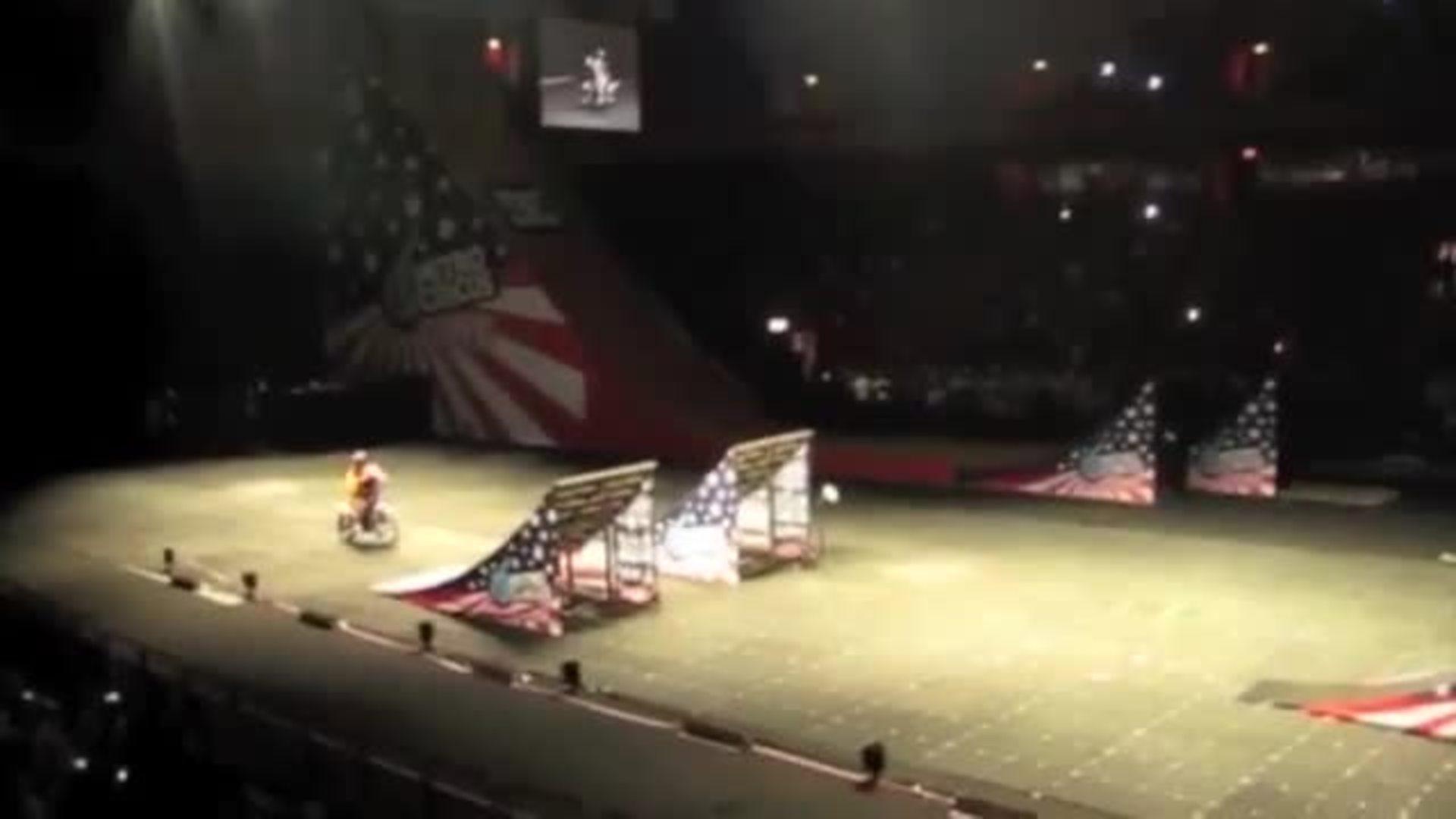Three People Backflip on Motorcycle at Circus | Jukin Licensing