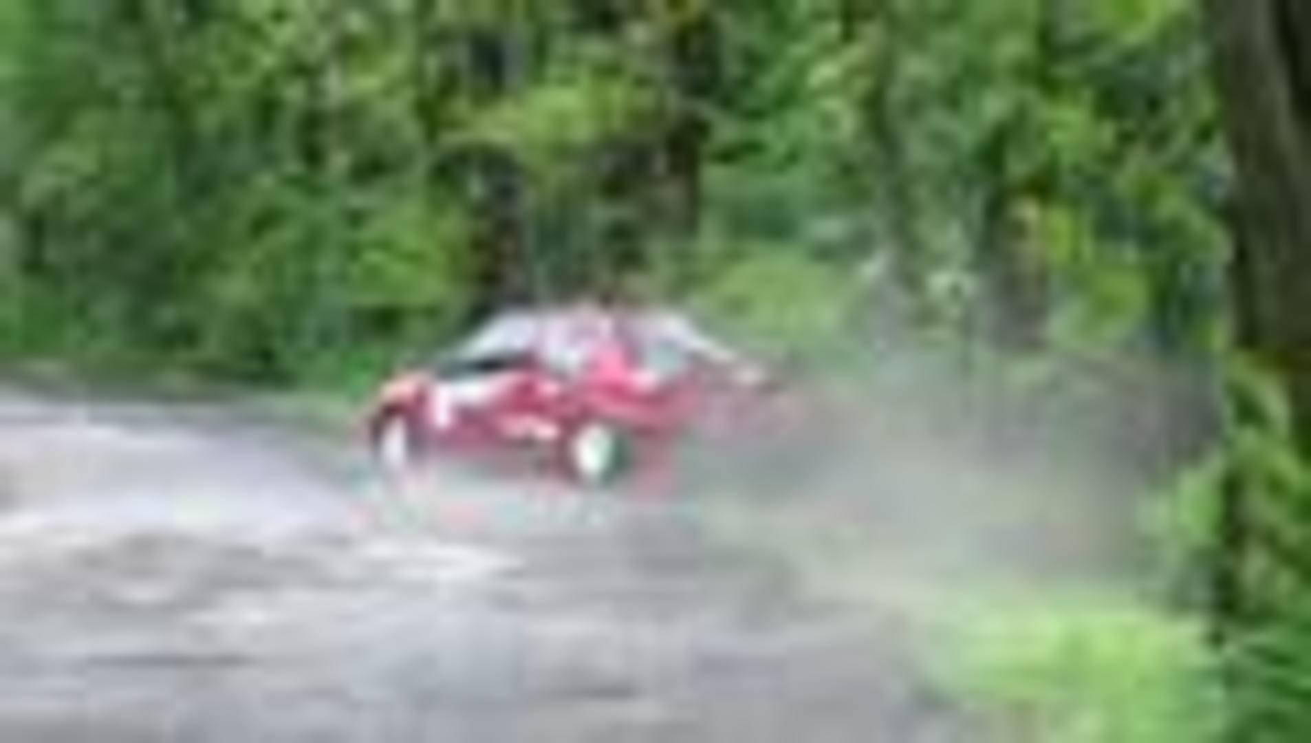 Rally Car Crash into Tree Destroys Car | Jukin Licensing