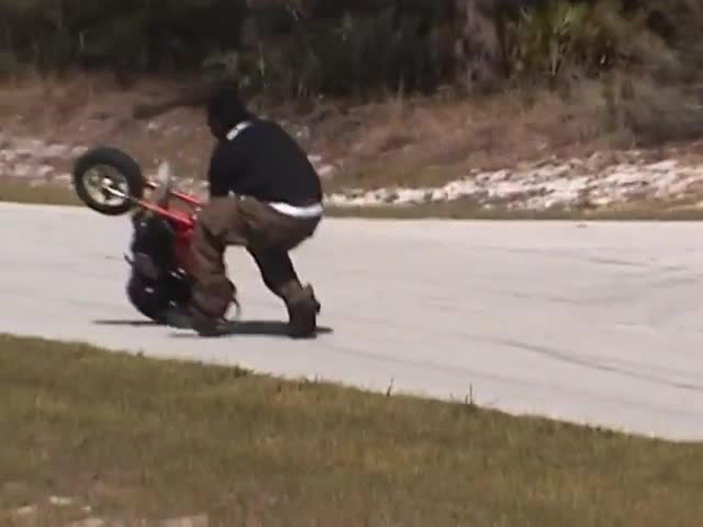 Wheelie Crash Save On Mini Moto | Jukin Licensing