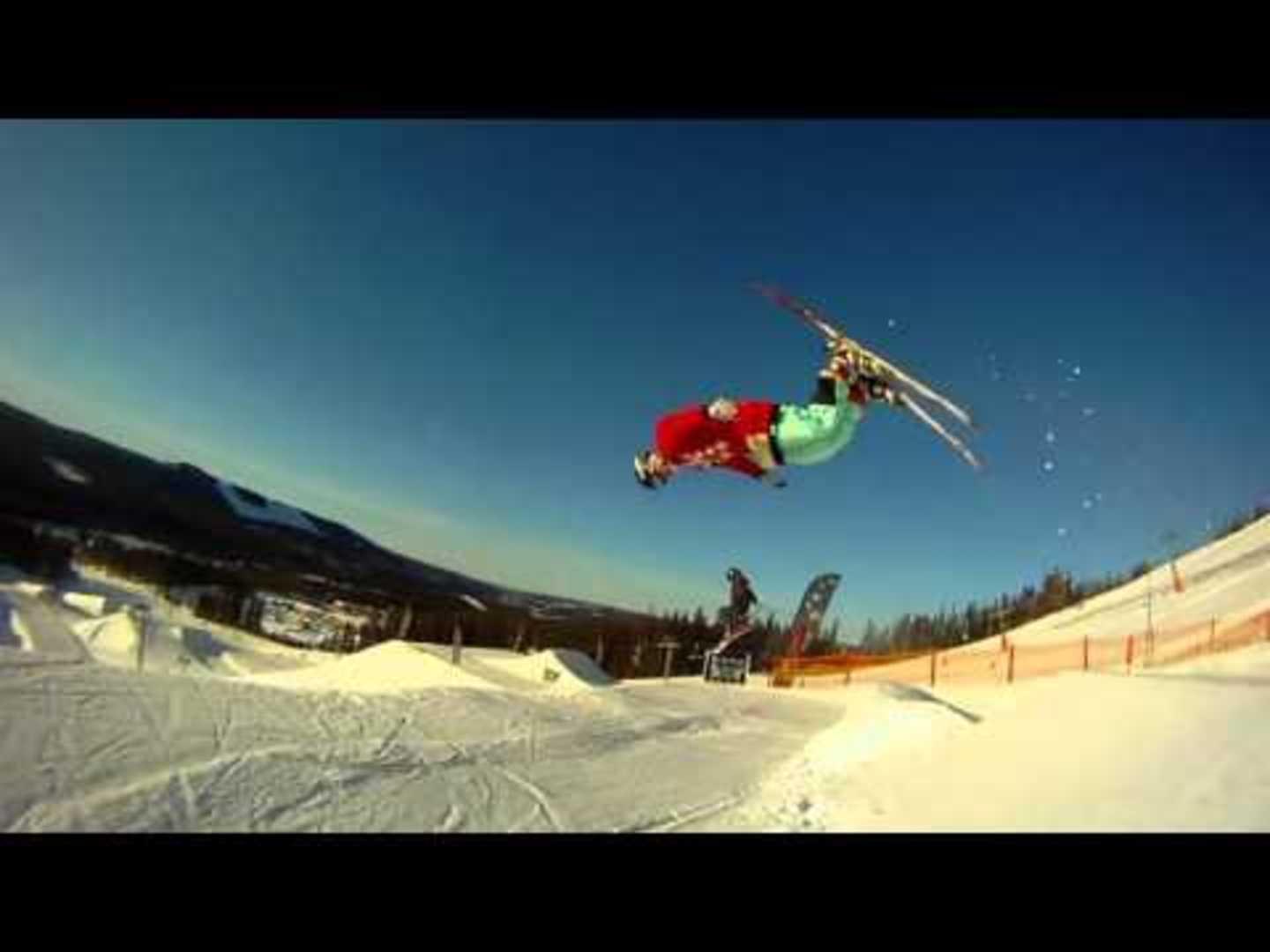 Skier Performs Insane Front Flip Down Dry Ski Slope | Jukin Media Inc