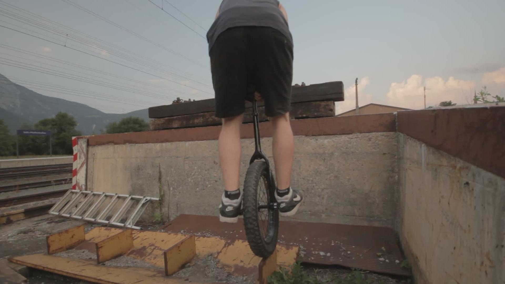 Unicycler Breaks Part of Wall | Jukin Licensing