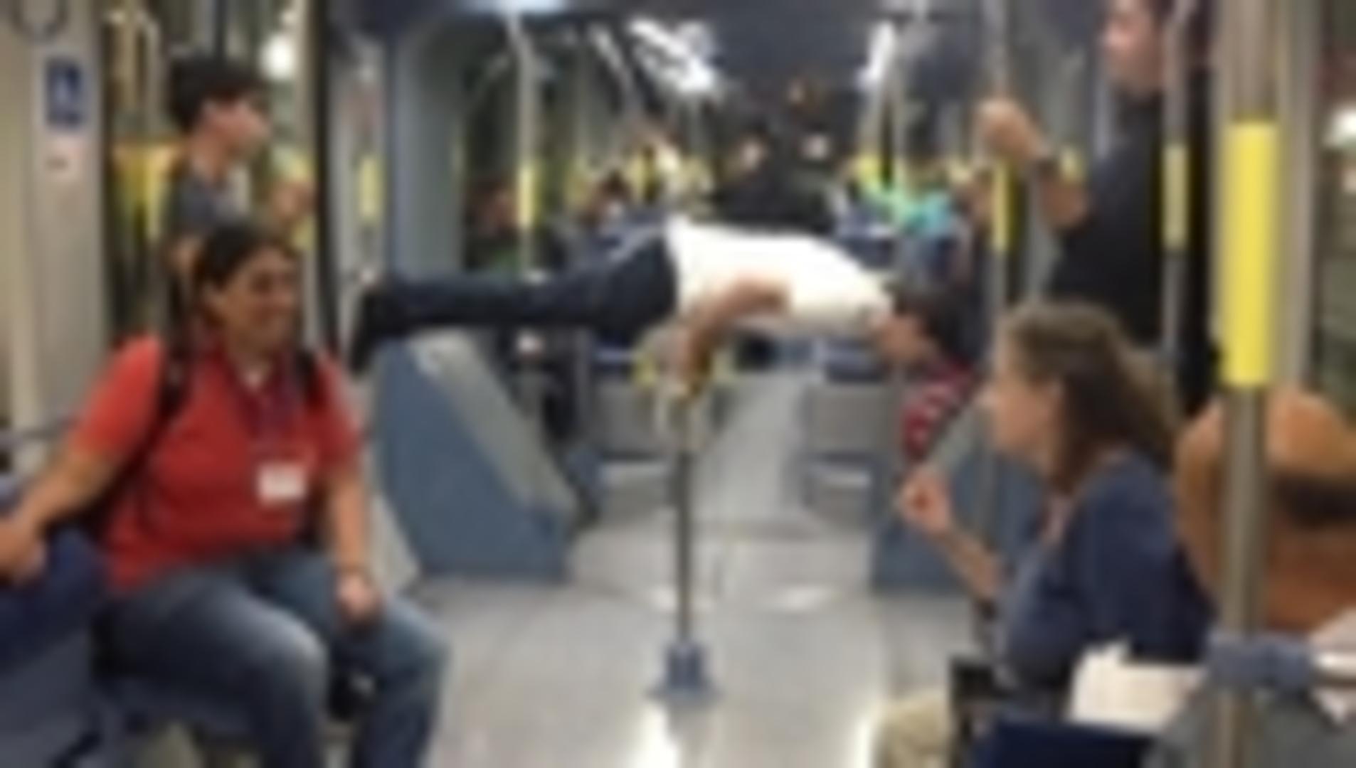 Planking on a Subway Train Fail | Jukin Licensing