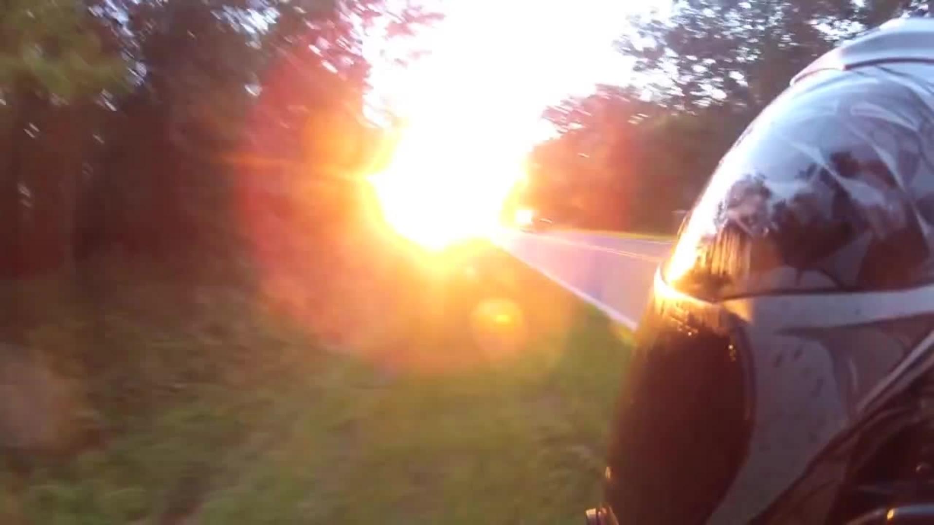 Motorcycle Crash and Slide Causes Sparks | Jukin Licensing