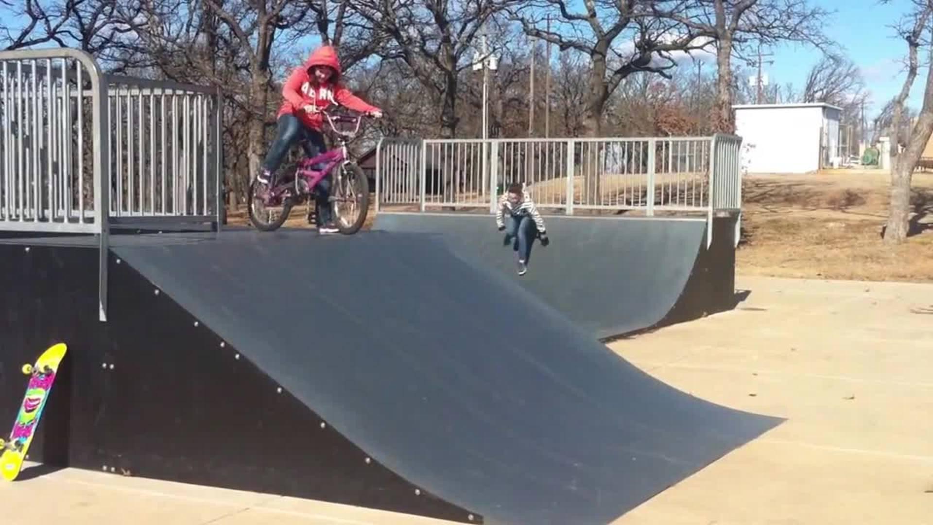 Girl Crashes on Bike Ramp and Cries | Jukin Licensing