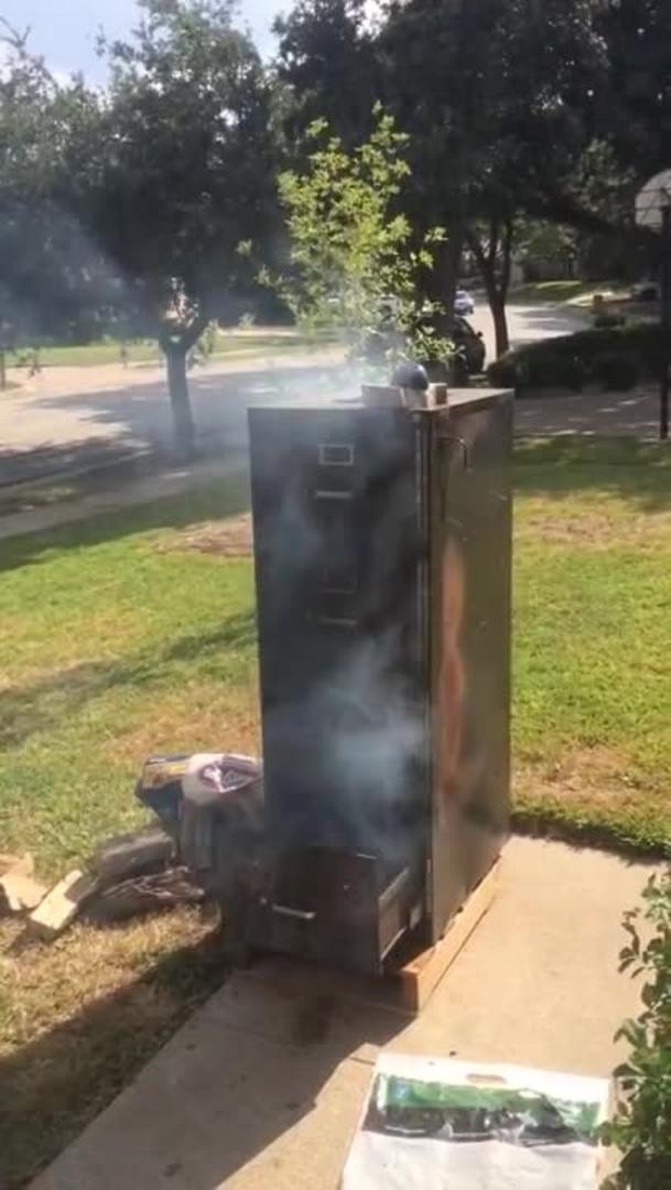 Texan Devises Homemade Smoker from File Cabinet | Jukin Licensing
