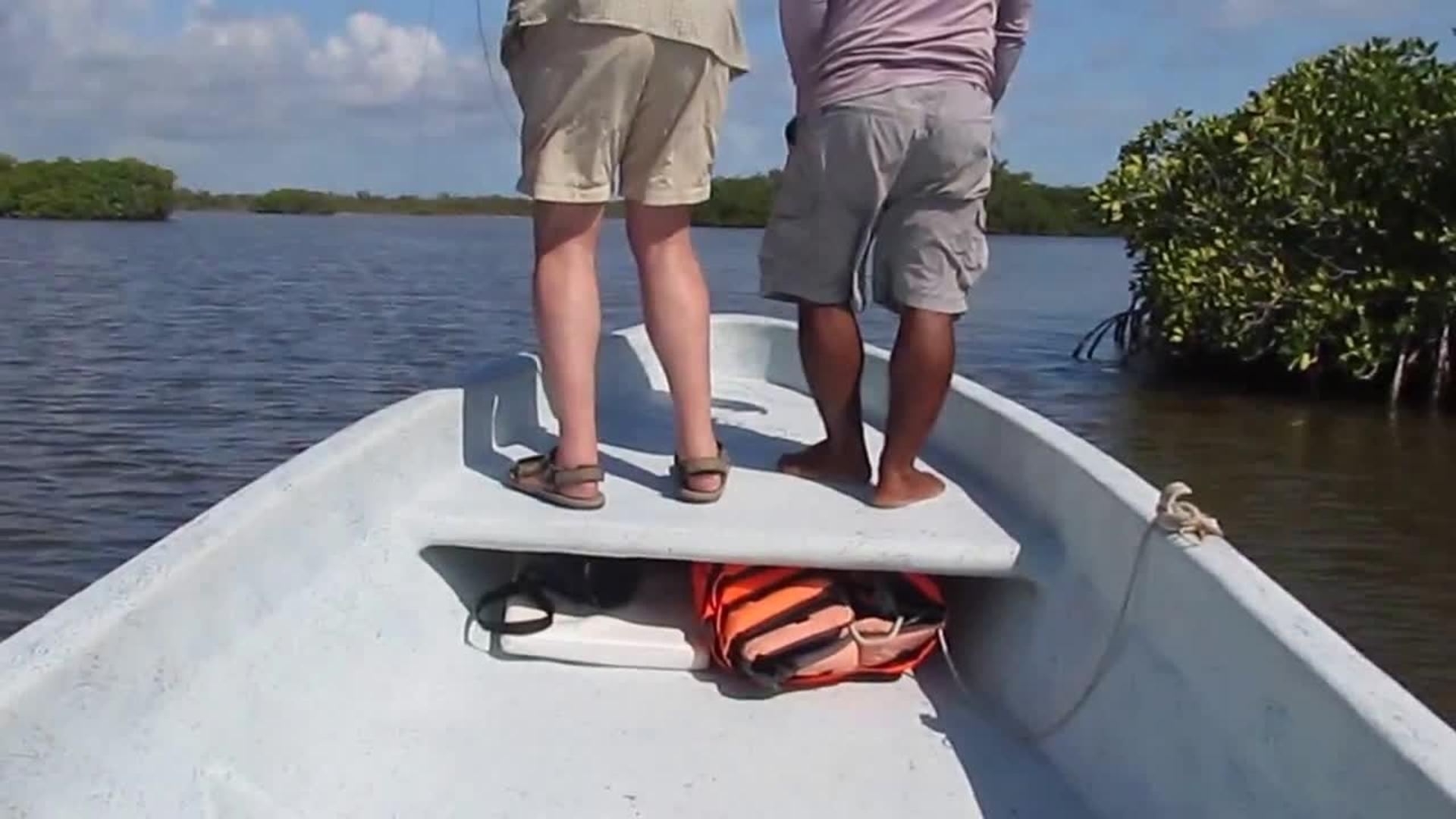 Fisherman Slips Off Boat While Catching Fish and Falls Into Water ...
