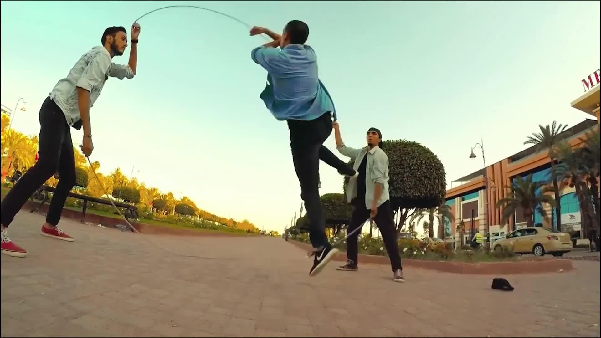 Men Dance while Doing Double Dutch | Jukin Licensing