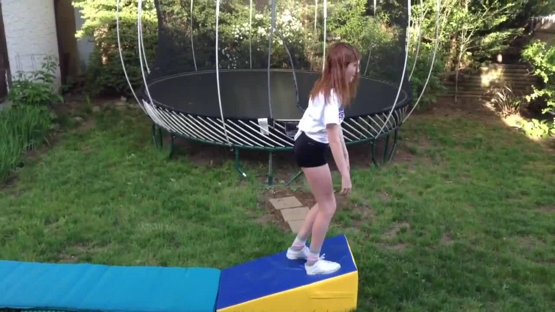 Cheerleading Backflip Fail | Jukin Media Inc