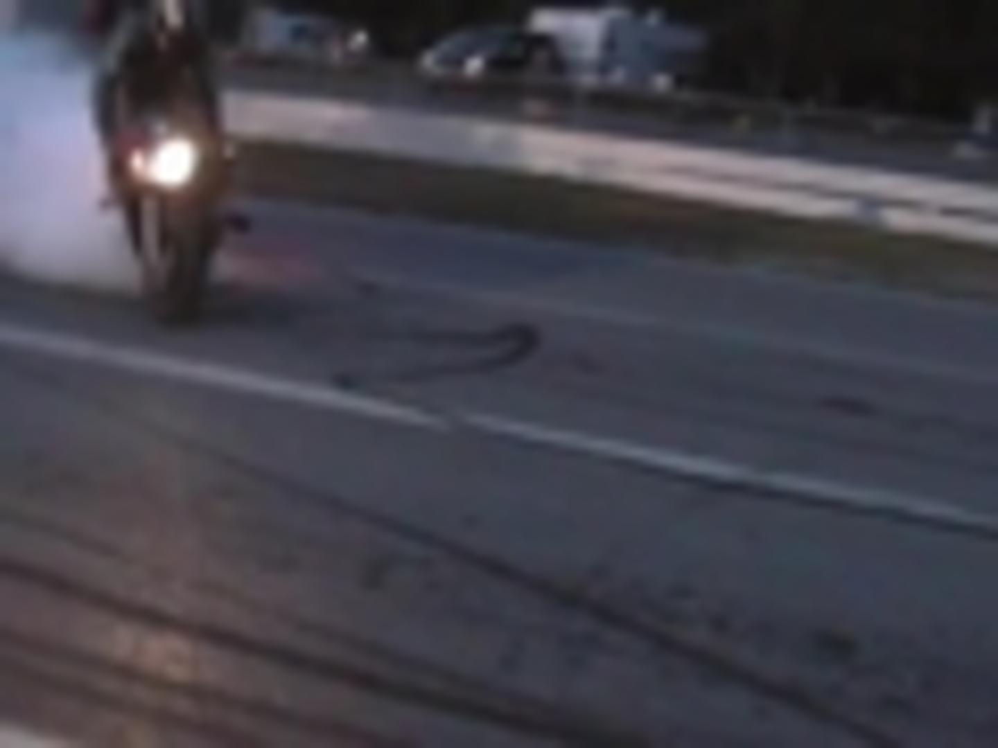 Motorcycle Burnout Then Dropped | Jukin Licensing