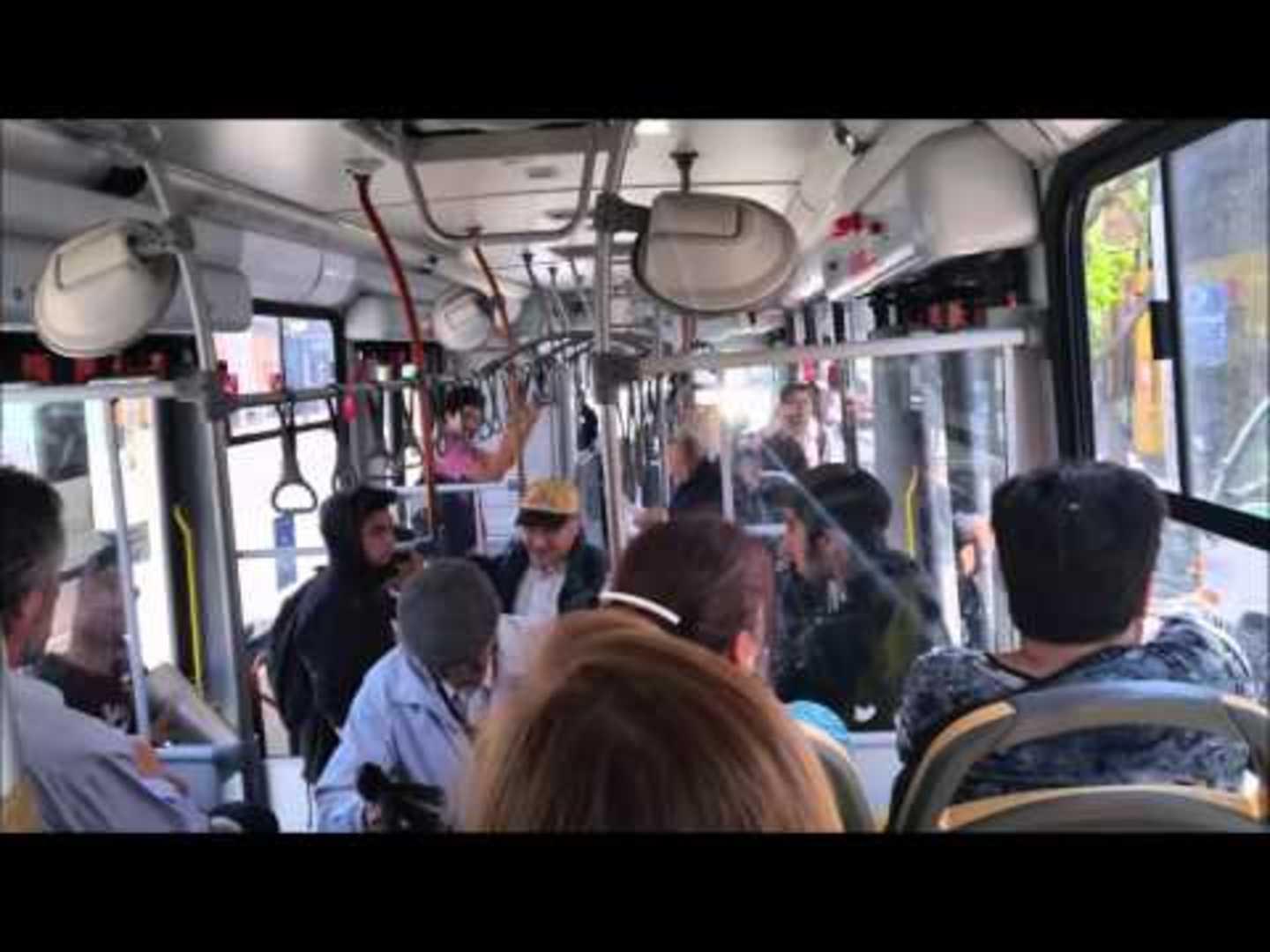 Old Man Falls Backwards on City Bus | Jukin Media Inc