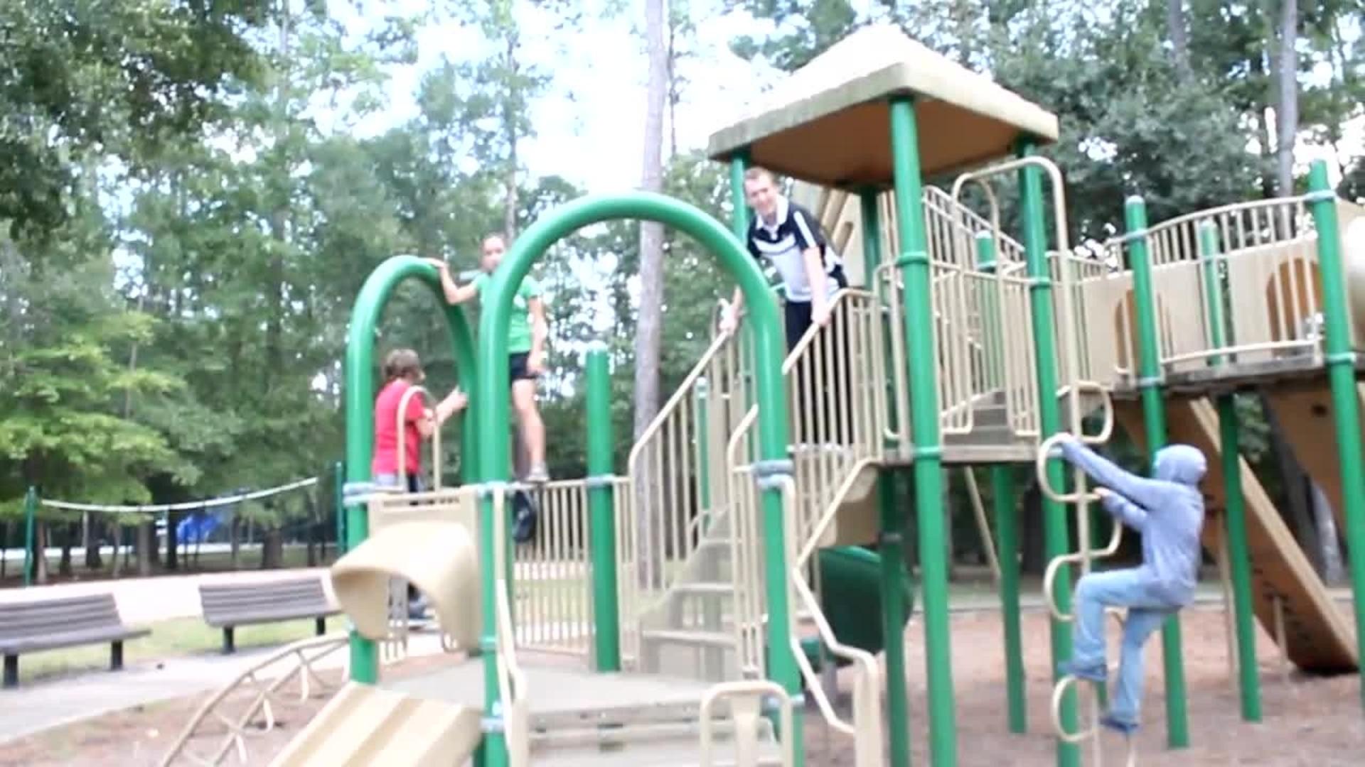 Guy Fails Horribly at Parkour Stunt on Playground | Jukin Licensing