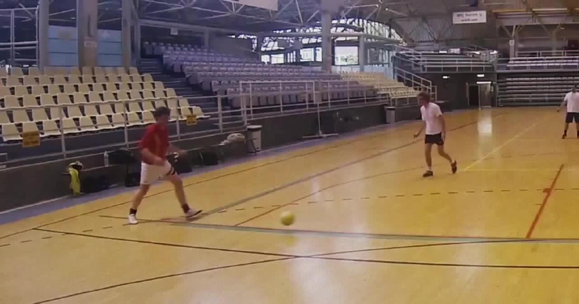 Indoor Soccer Kick Hits Player in Face | Jukin Licensing