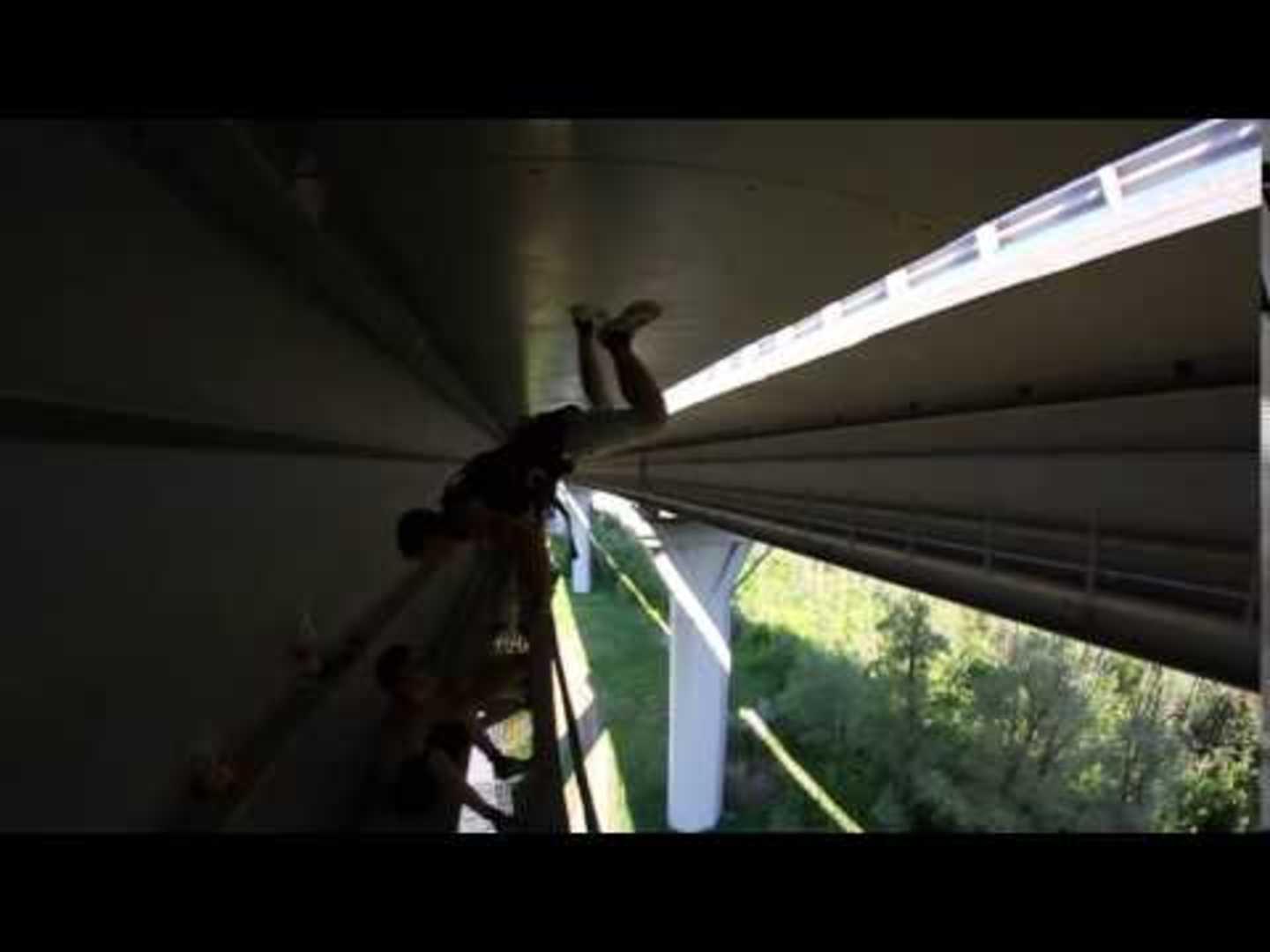 Man Swings form Under Bridge | Jukin Licensing