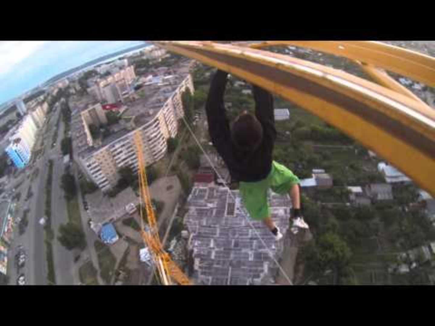Man Dangles High Above the City | Jukin Licensing