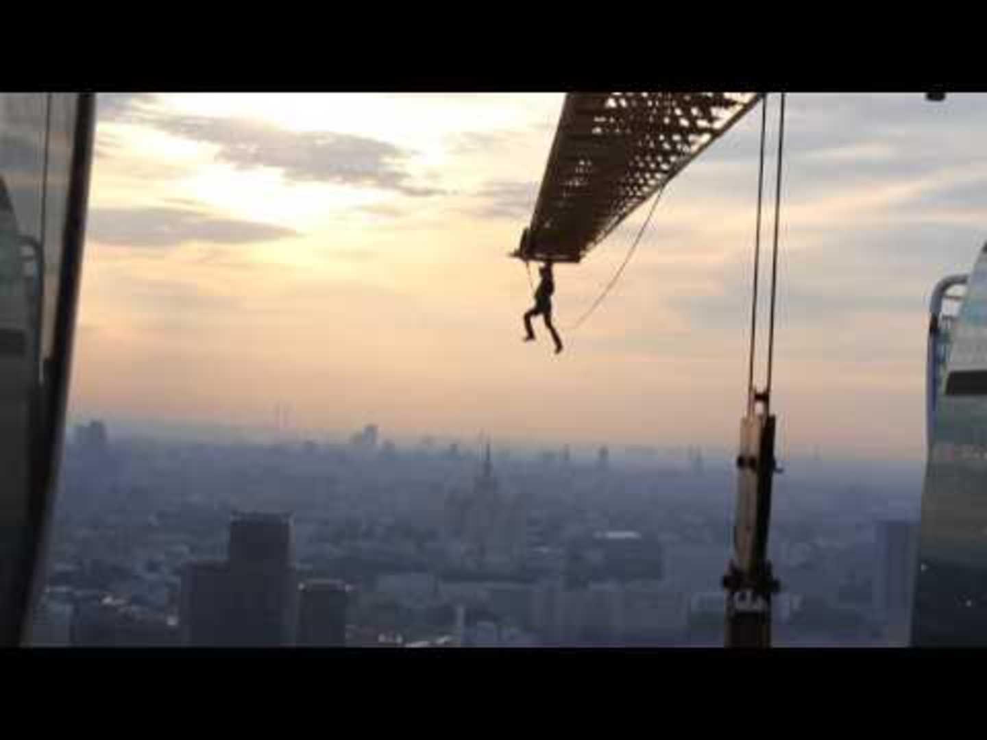 Daredevil Swings from Crane's Rope | Jukin Licensing