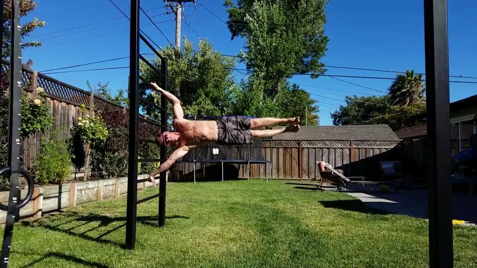 Guy Does Amazing Human Flag Pose on Pole | Jukin Media Inc