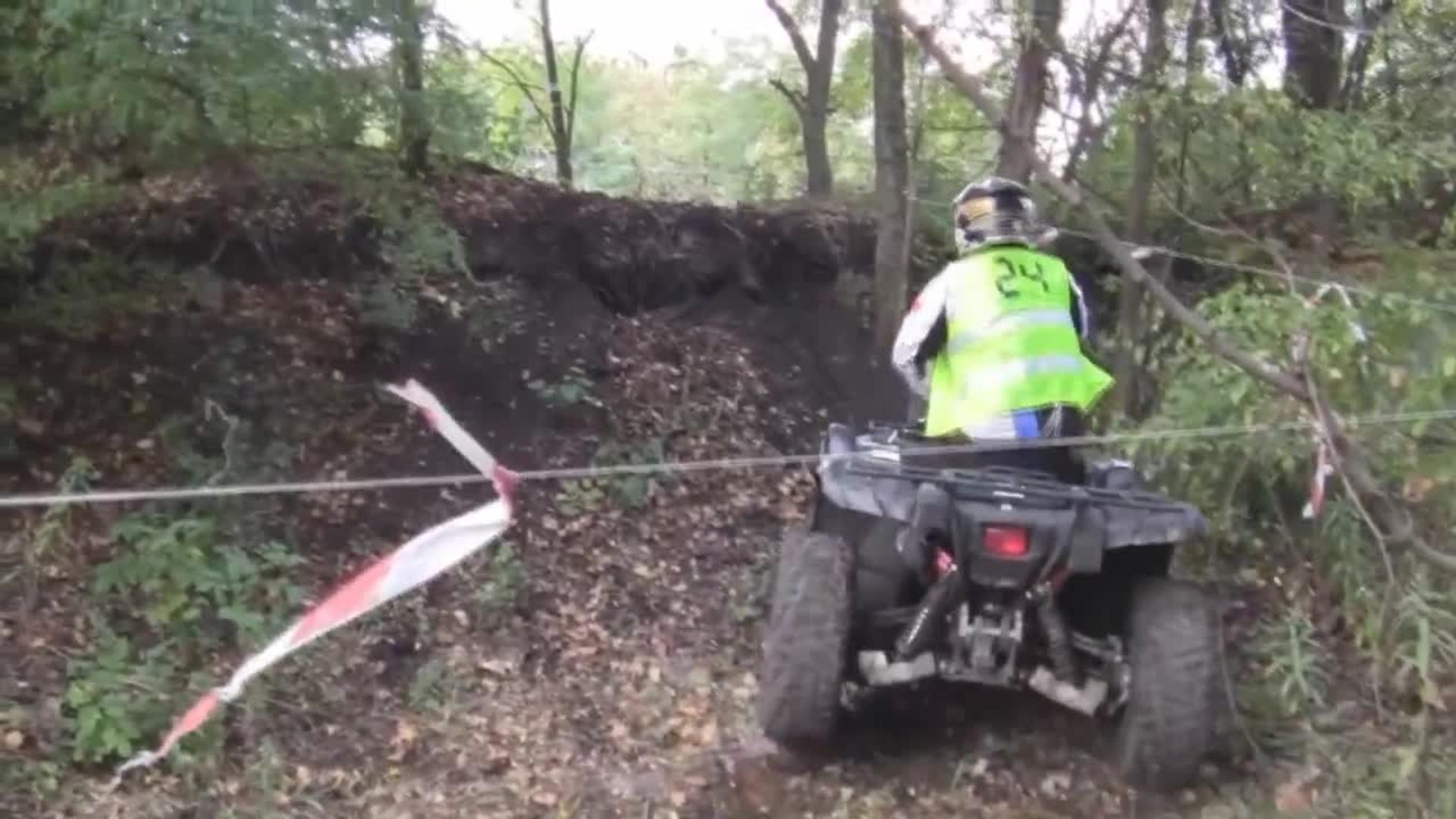 Man Falls Off ATV Going Uphill | Jukin Media Inc