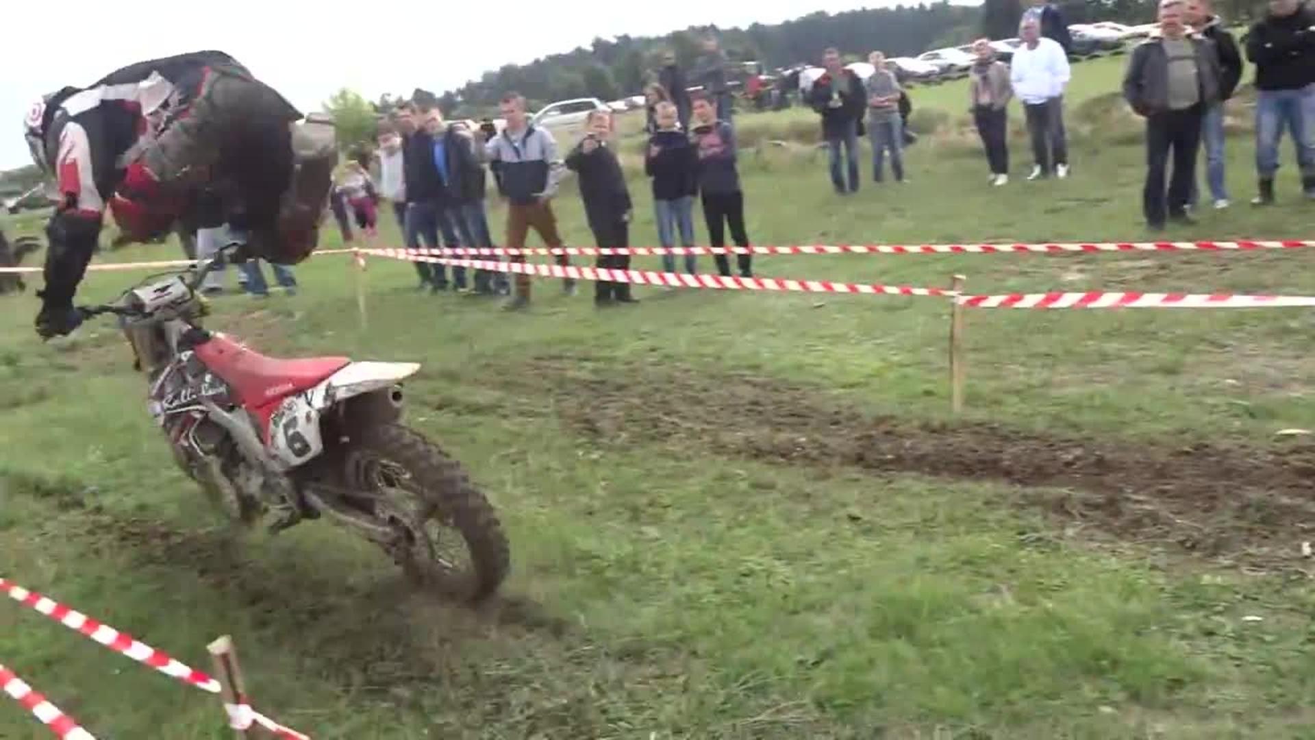 Motocross Barrel Obstacle Fail | Jukin Licensing