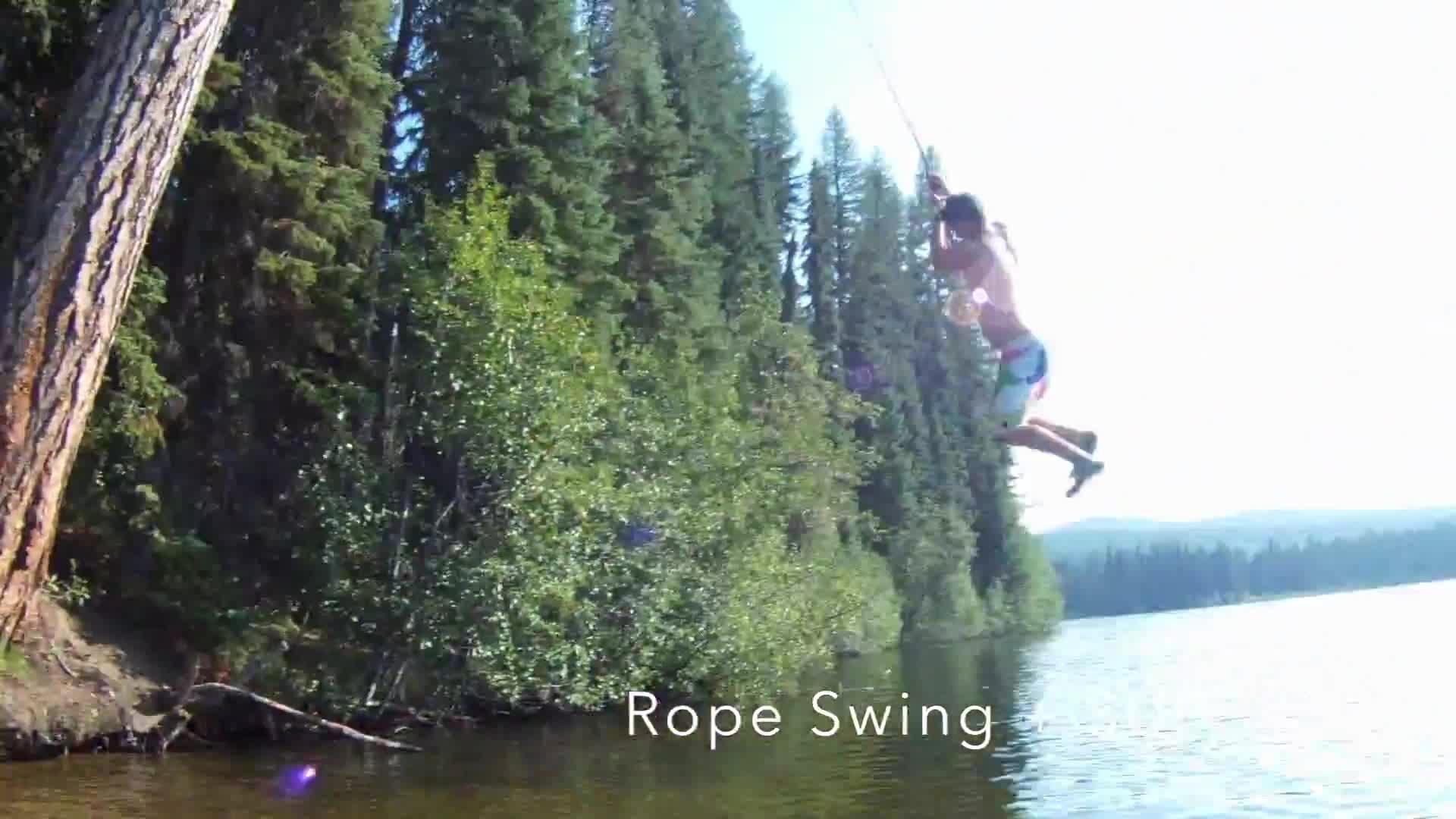 Rope Swinging Gets his Foot Caught and Falls | Jukin Media Inc