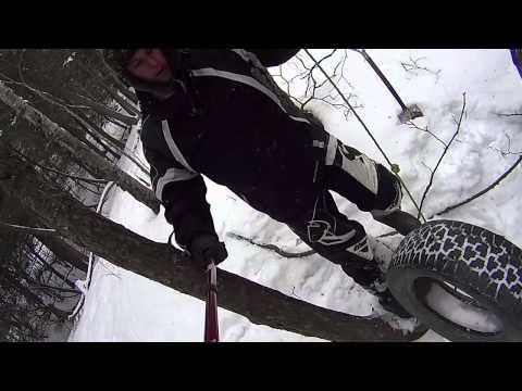 Guy Regretfully Slides Down Wet Pavement | Jukin Media Inc