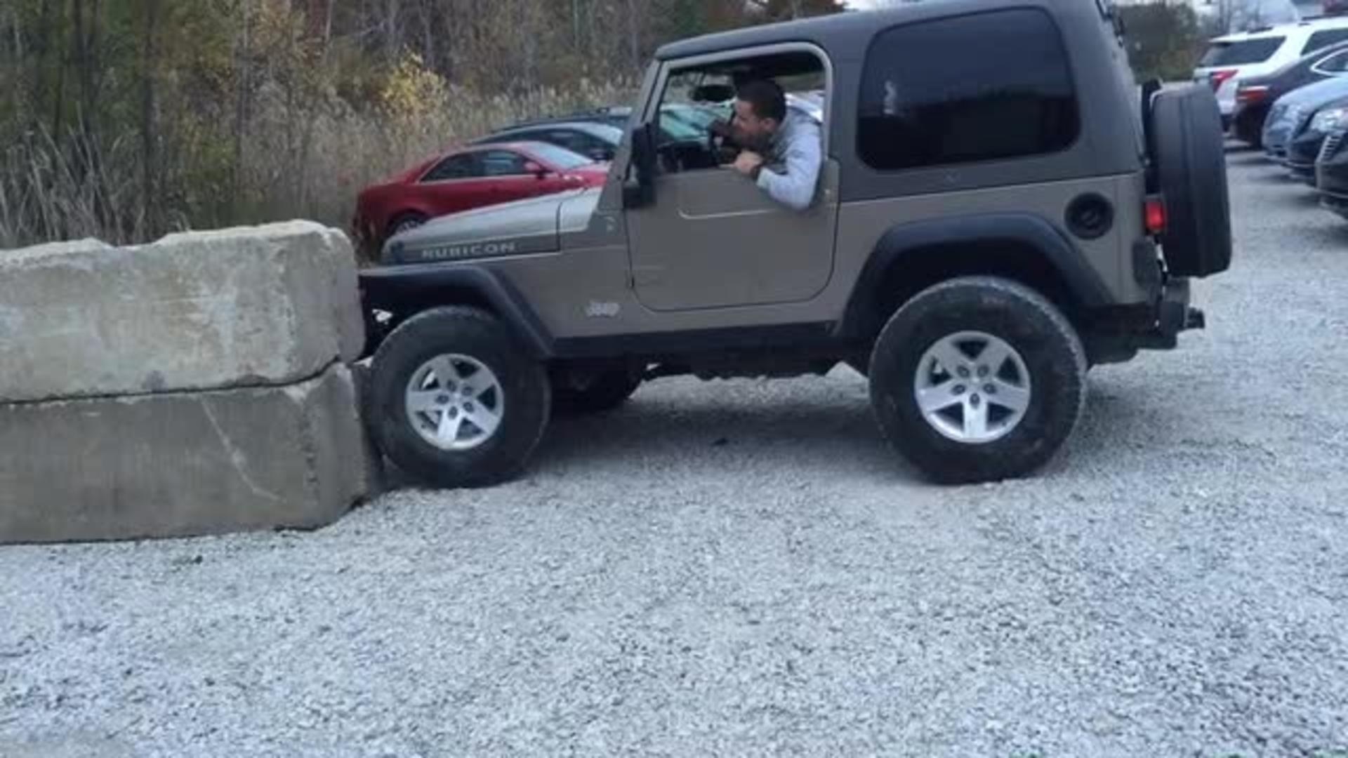Jeep Jump Flips Over | Jukin Media Inc